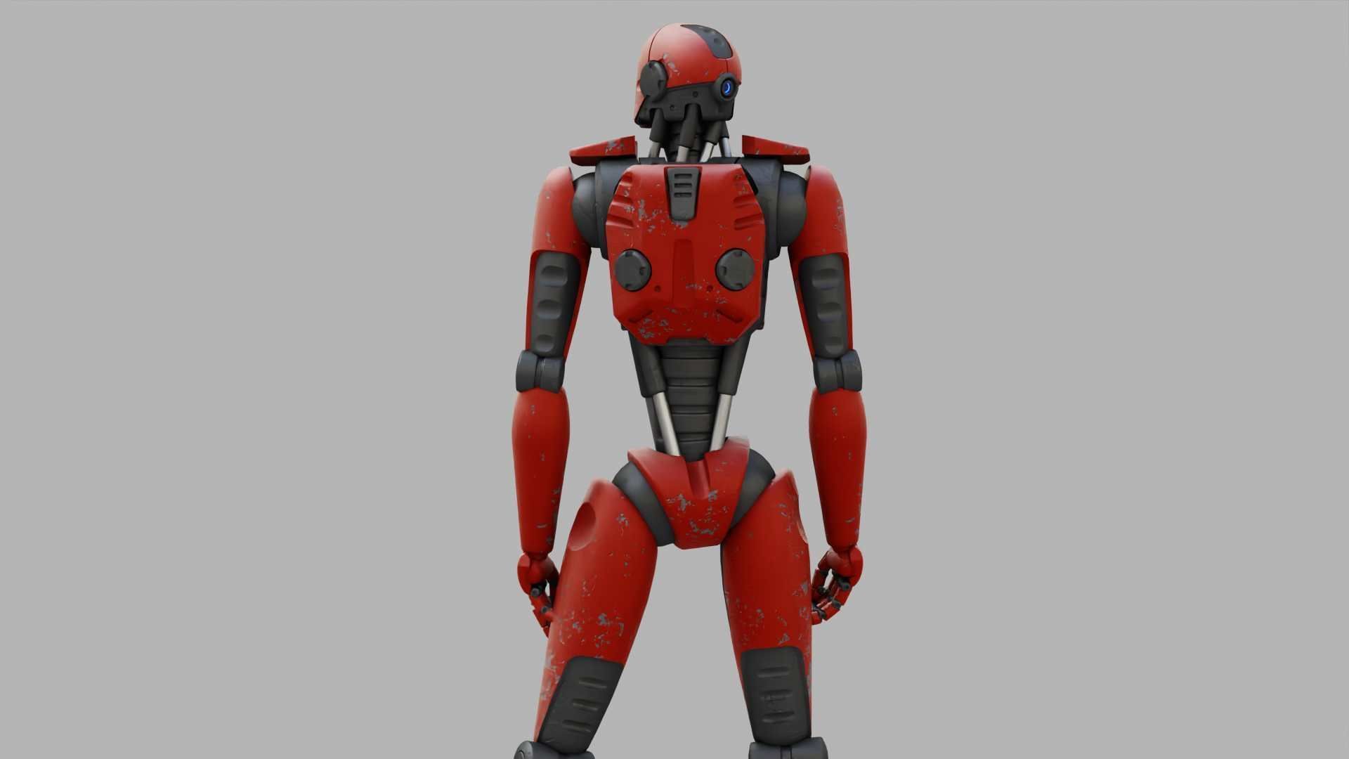 ANDROID MECHA RIGGED 3D model rigged | CGTrader