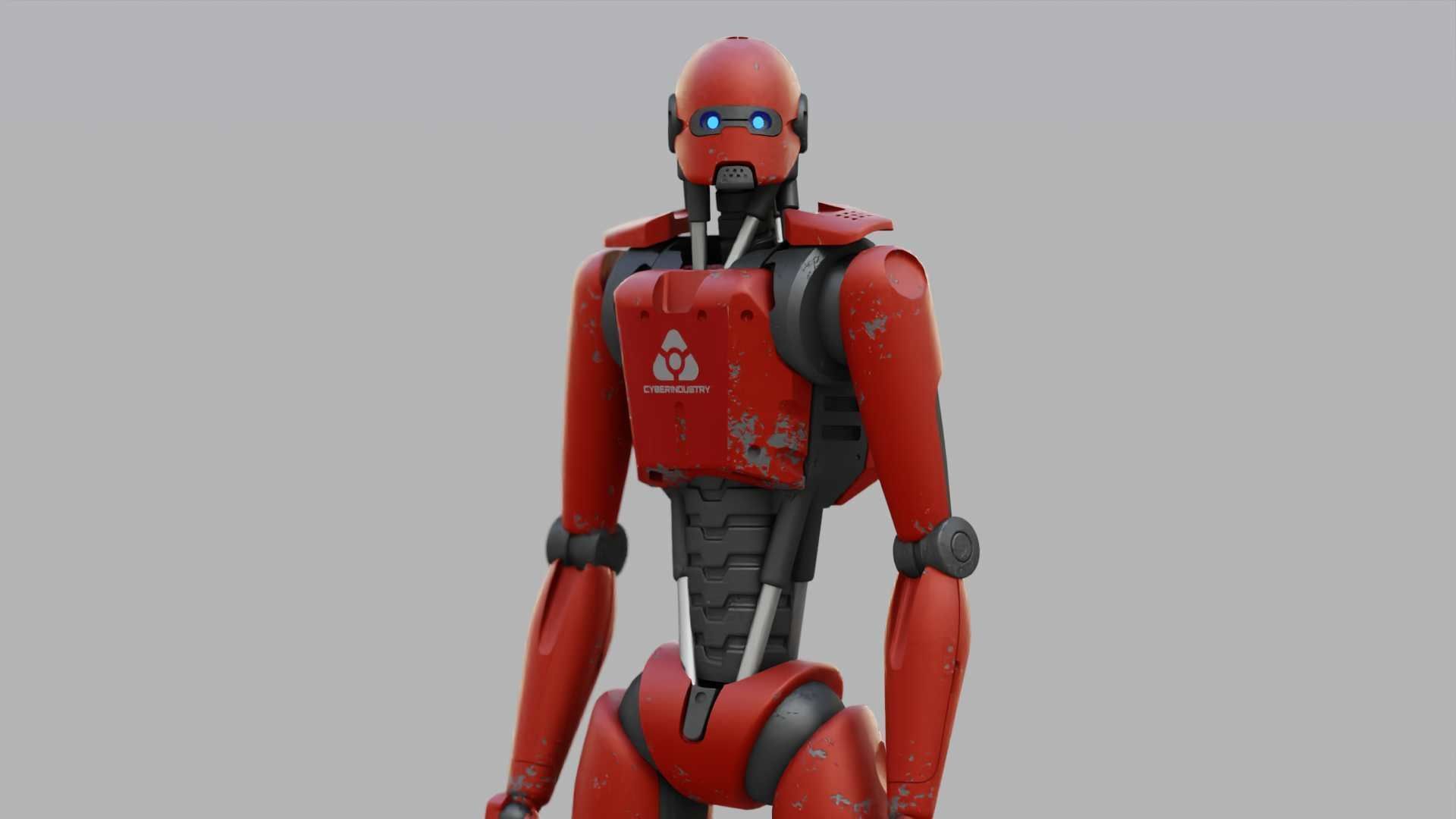 ANDROID MECHA RIGGED 3D model rigged | CGTrader