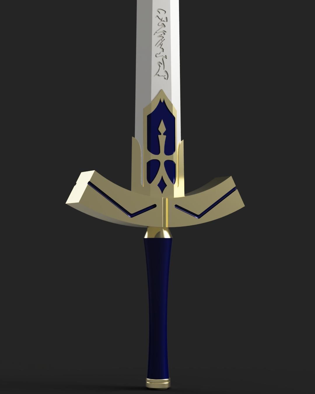 Fate Stay Night UBW - Saber Excalibur and Avalon 3D model 3D printable ...