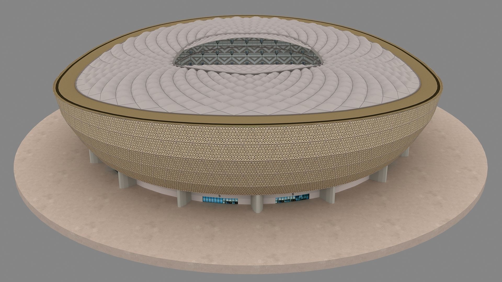Lusail Iconic Stadium - Fifa World Cup 2022 Qatar 3D Model 3D model ...