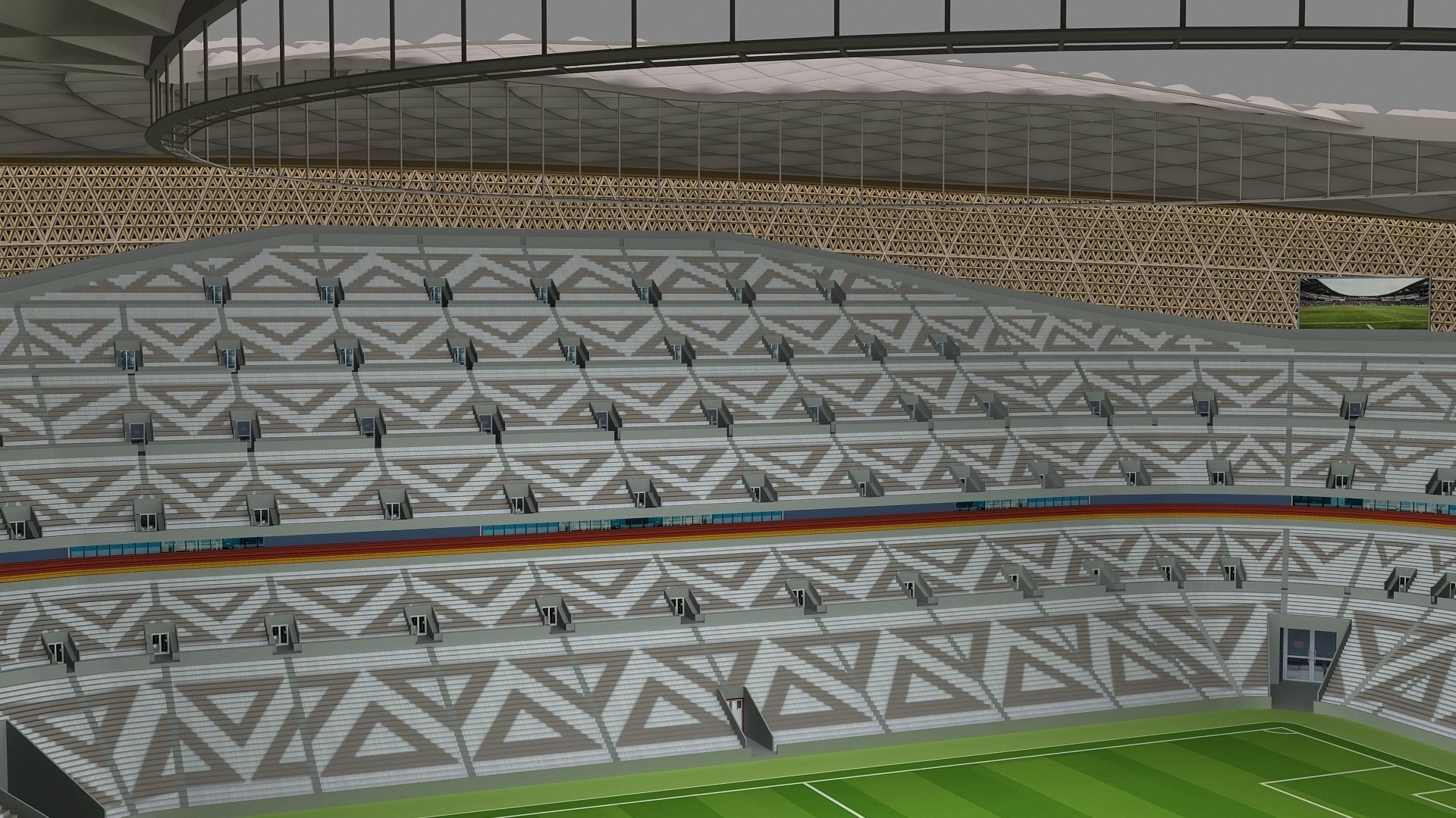 Lusail Iconic Stadium - Fifa World Cup 2022 Qatar 3D Model 3D model ...