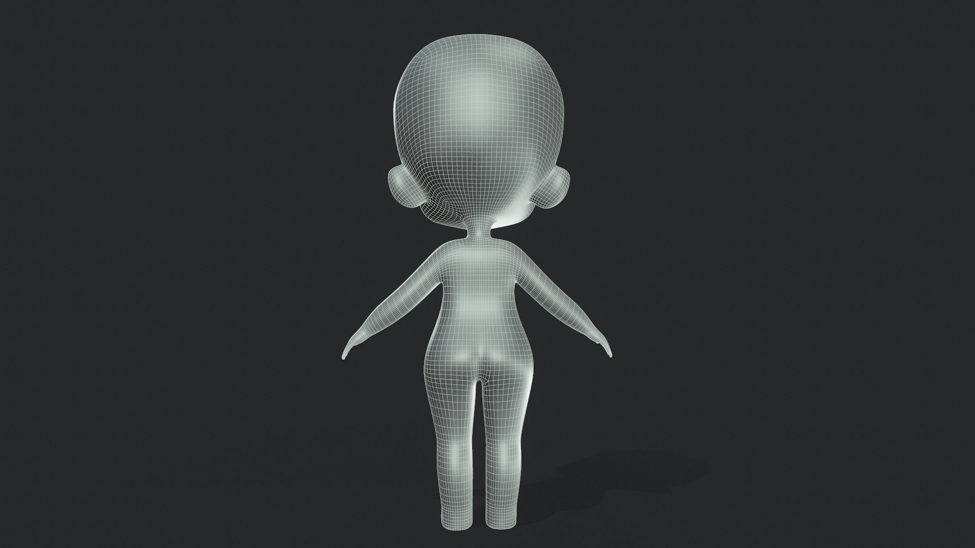 Chibi Base Character - Tutorial Included 3D model | CGTrader
