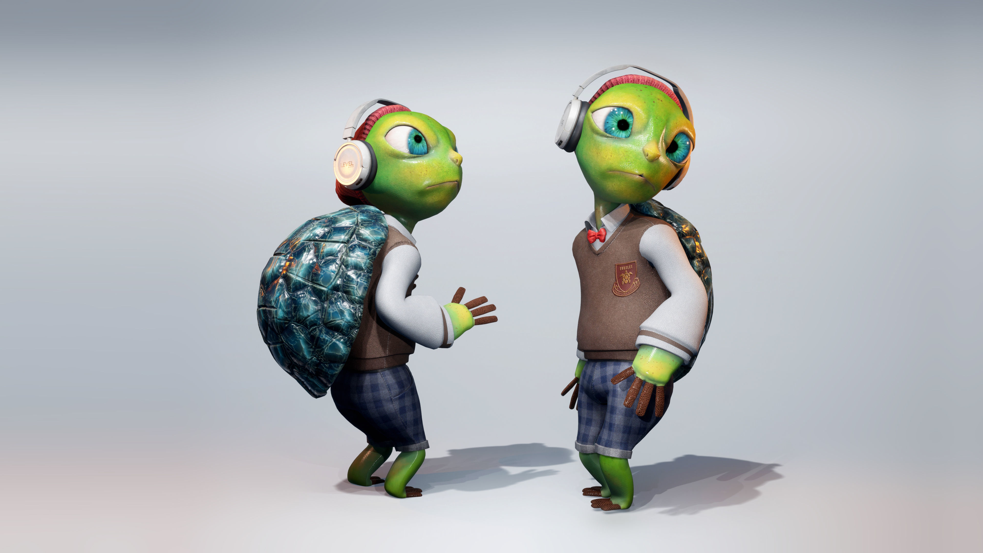 3D model Turtle Character Rigged Cartoon Stylize 3D model VR / AR / low ...