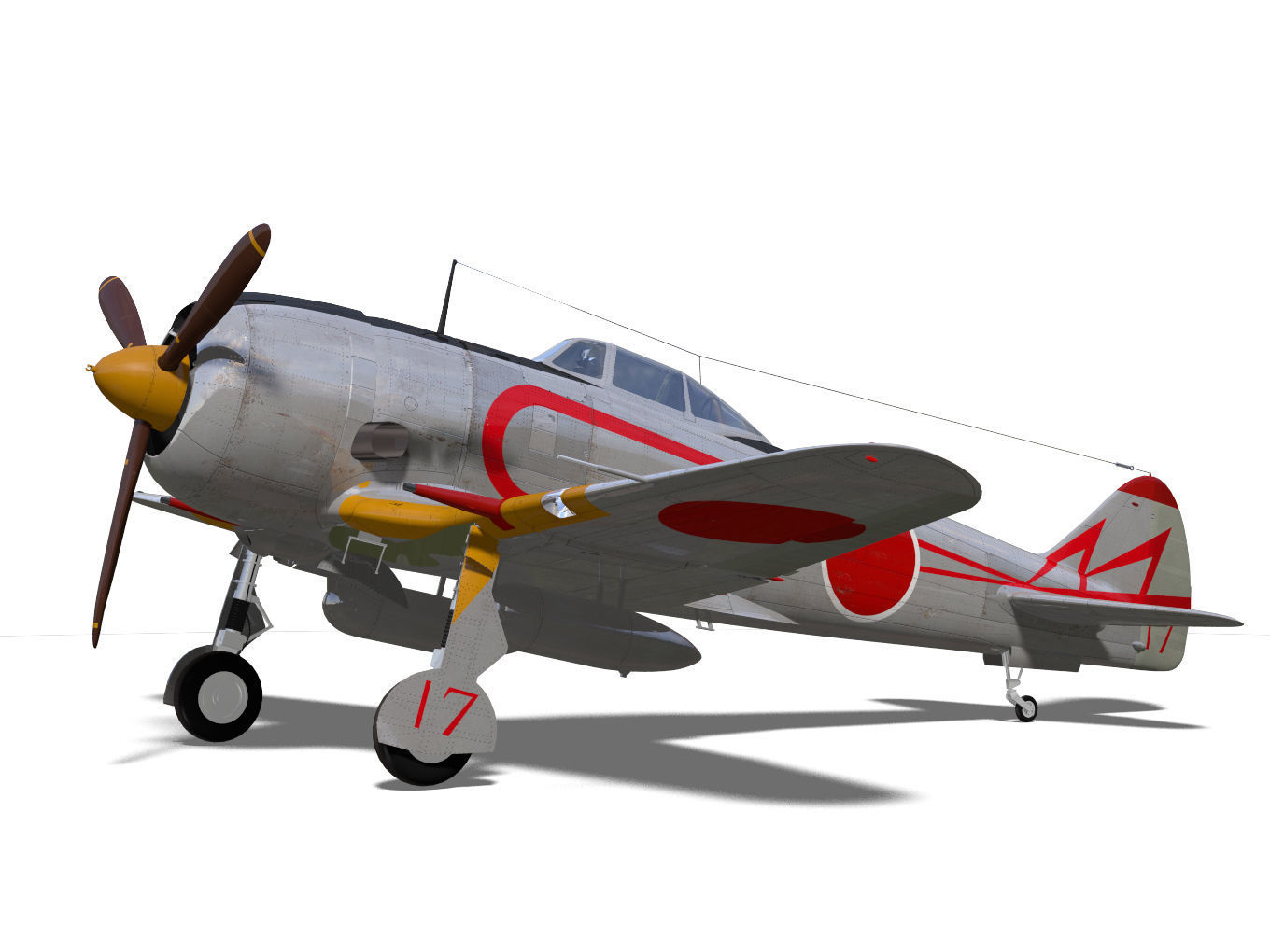Nakajima Ki44 Tojo type II Otsu 3D model | CGTrader