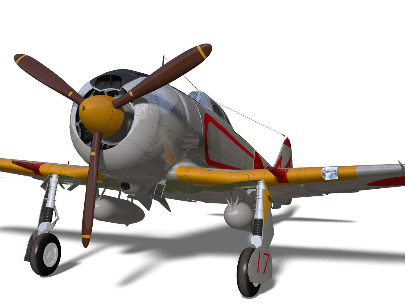 Nakajima Ki44 Tojo type II Otsu 3D model | CGTrader