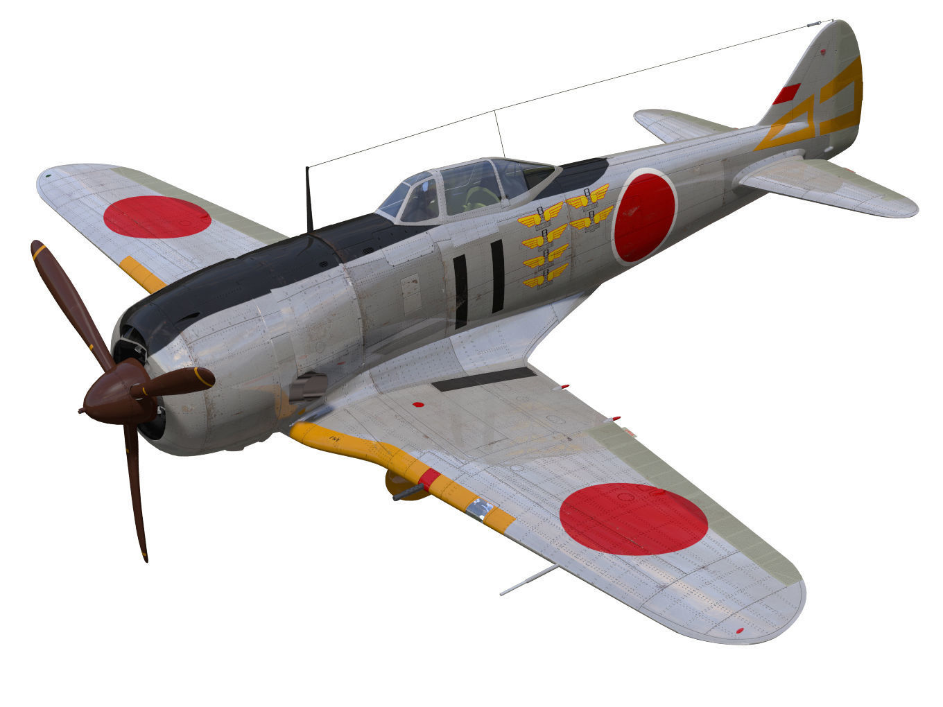 Nakajima Ki44 Tojo type II Hei 3D model | CGTrader
