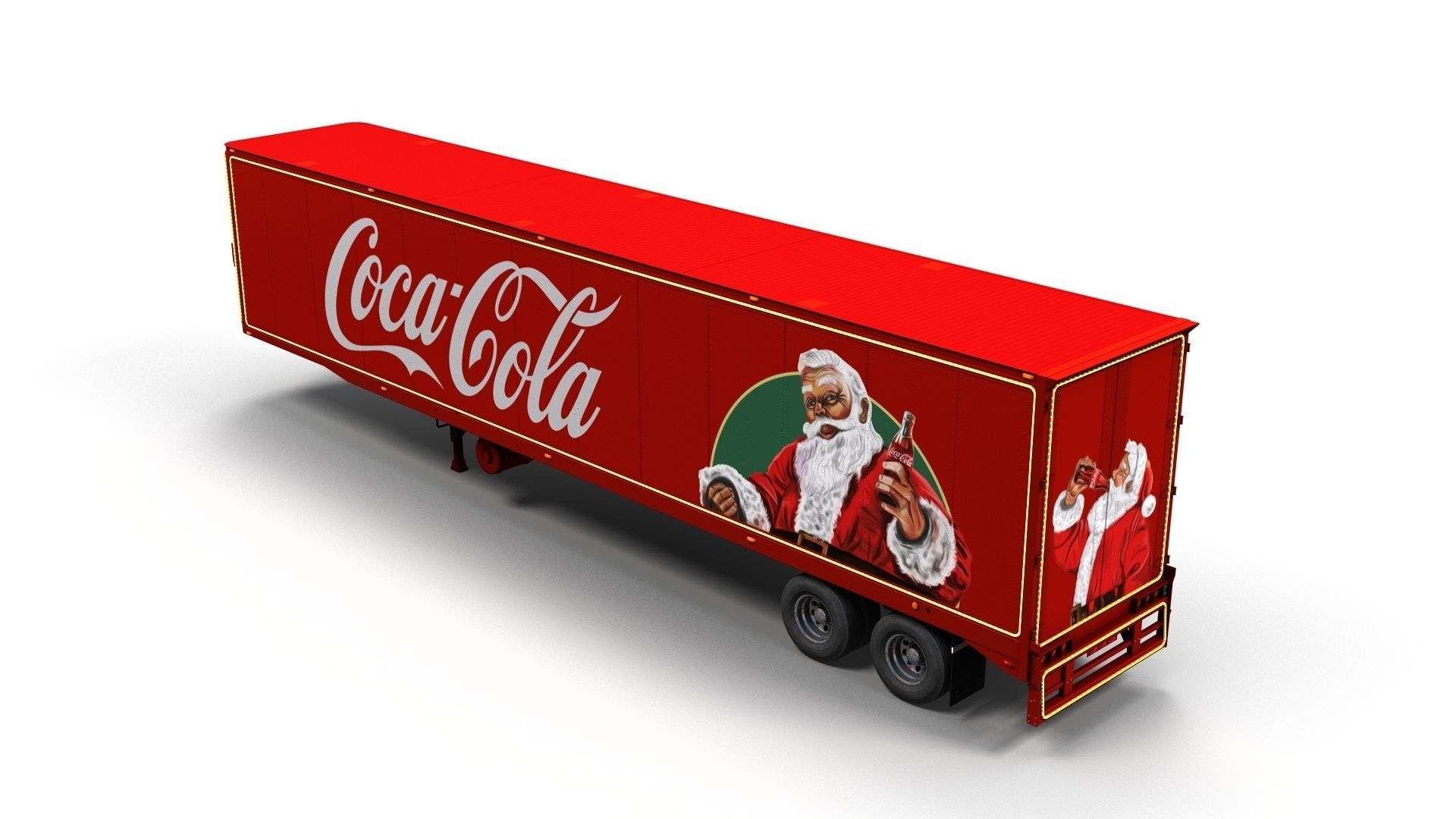 3D model Coca-Cola christmas trailer VR / AR / low-poly | CGTrader