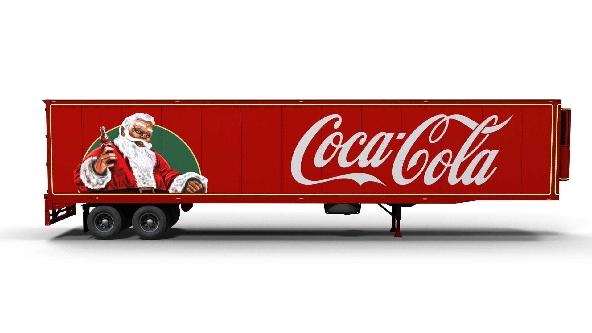 3D model Coca-Cola christmas trailer VR / AR / low-poly | CGTrader