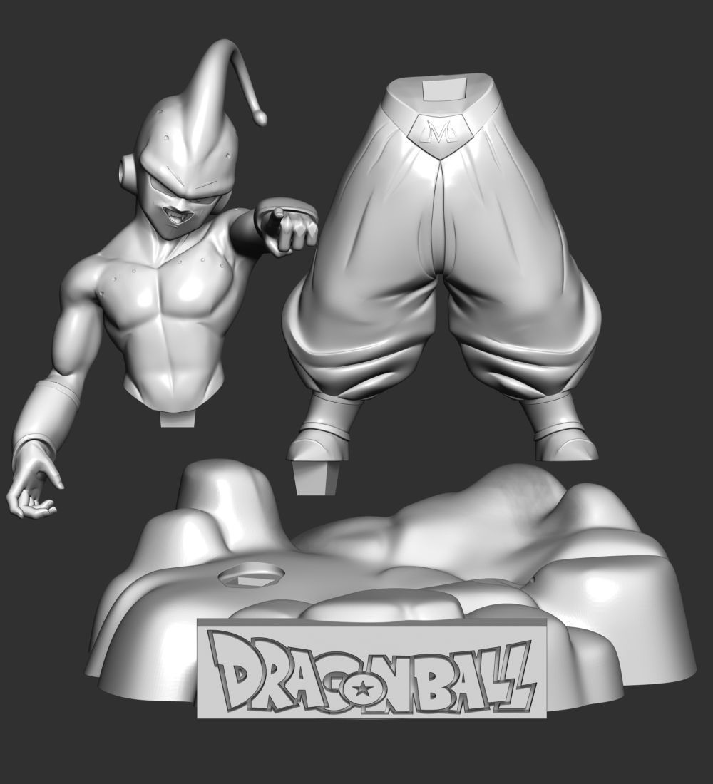 Kid Buu - Dragon Ball Fanart 3D model 3D printable | CGTrader