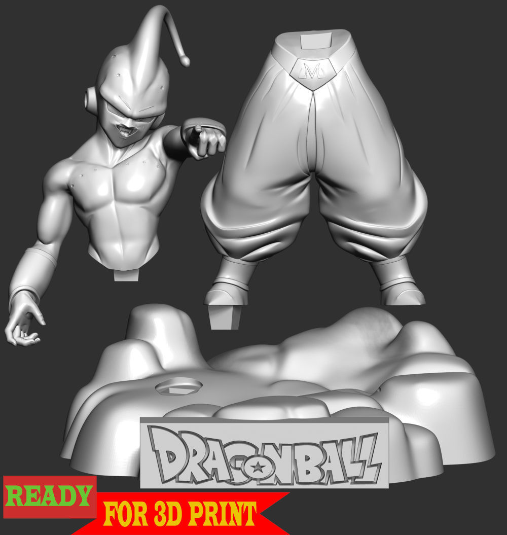 Kid Buu - Dragon Ball Fanart 3D model 3D printable | CGTrader