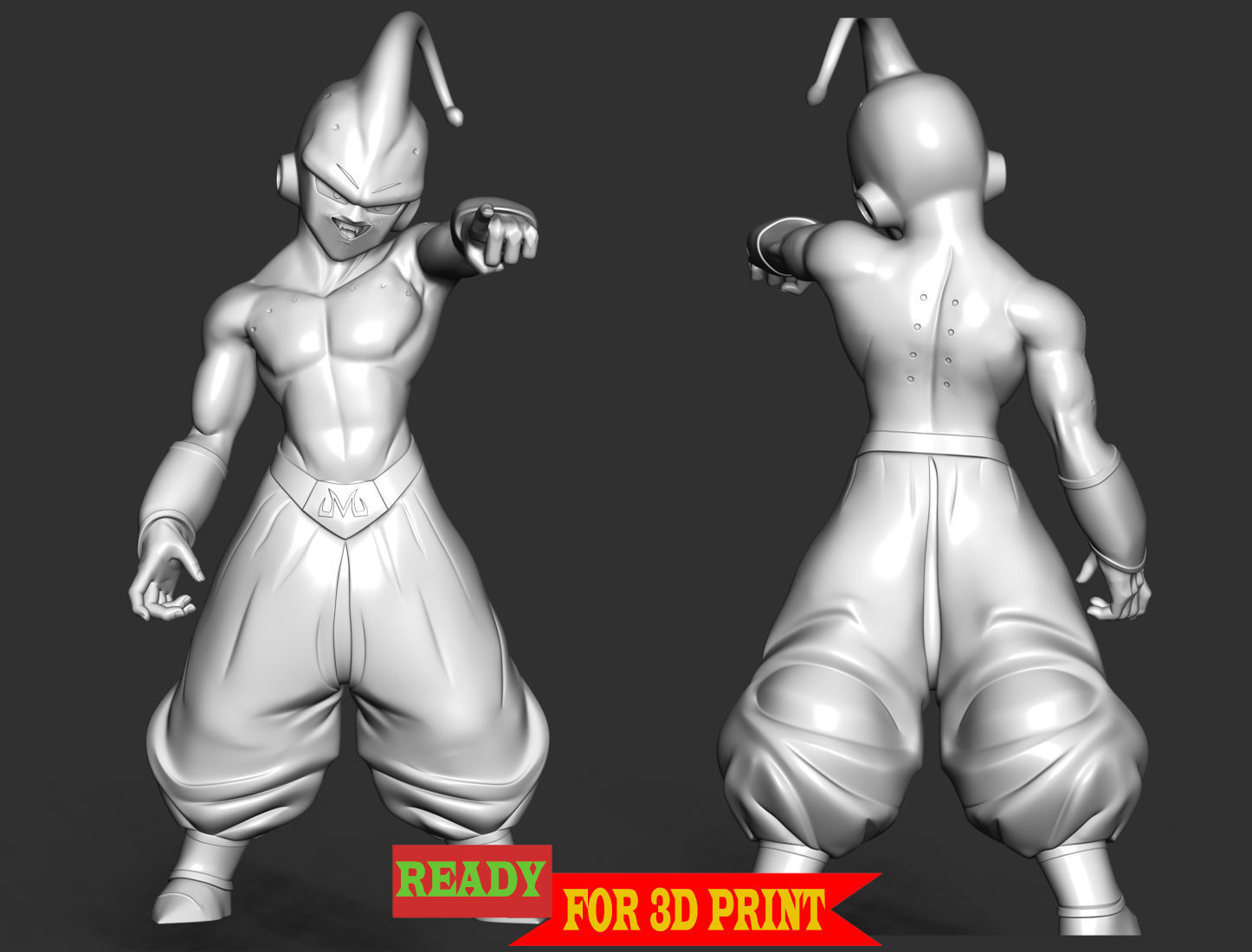 Kid Buu - Dragon Ball Fanart 3D model 3D printable | CGTrader