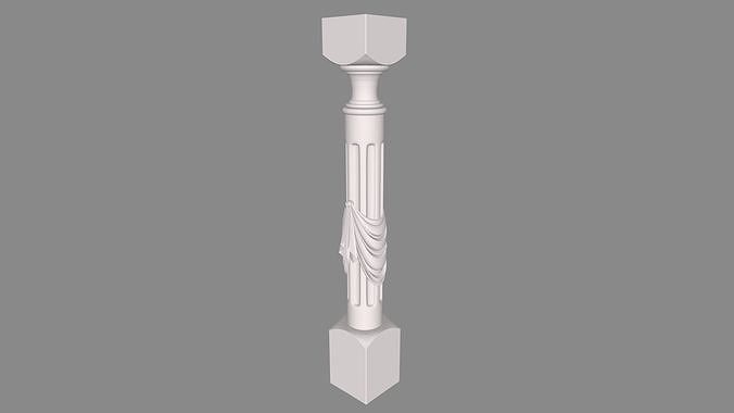 Pillar 002 3D Model 3D model 3D printable | CGTrader