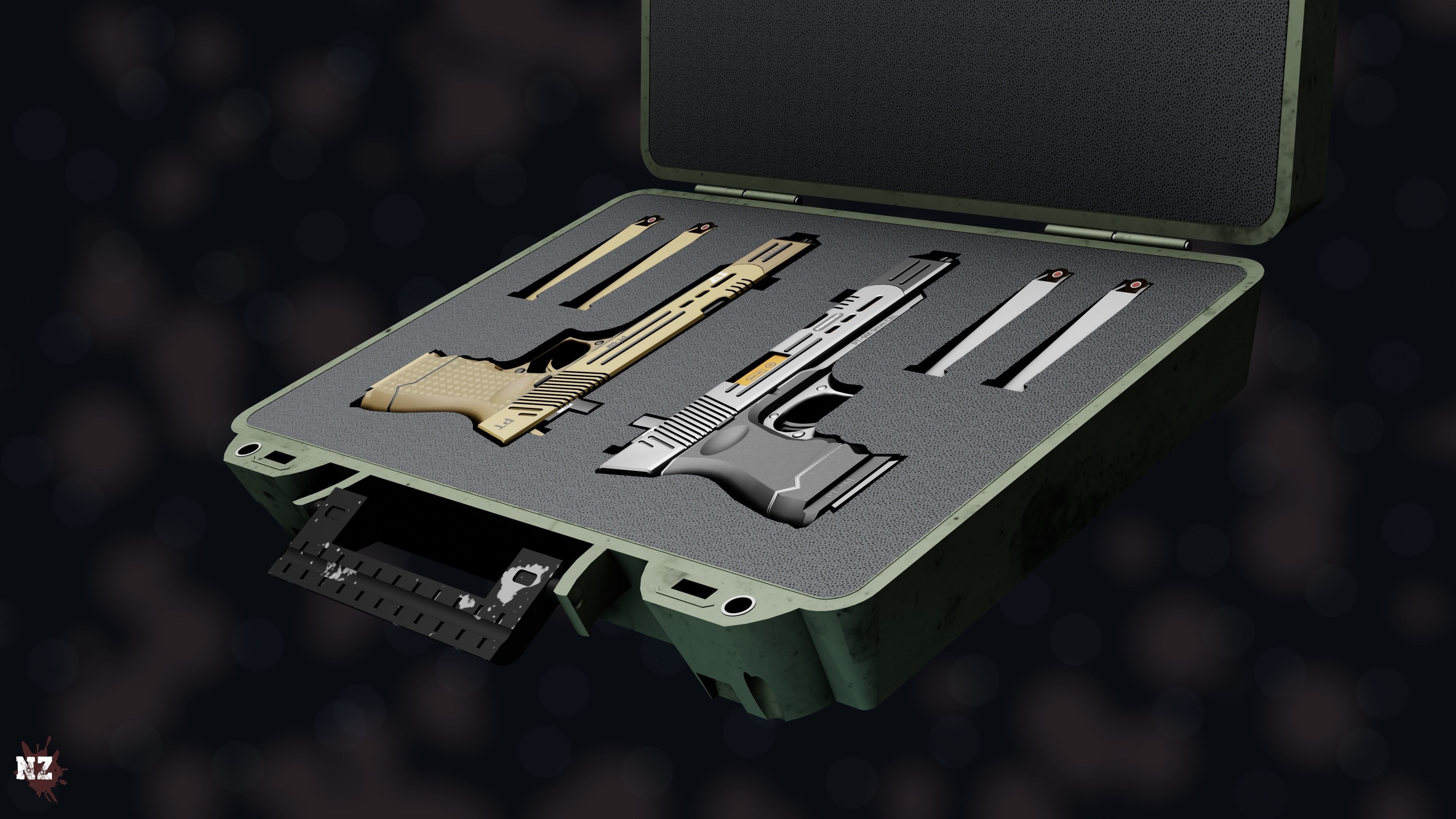 NZ PT-9M Pistol free VR / AR / low-poly 3D model | CGTrader