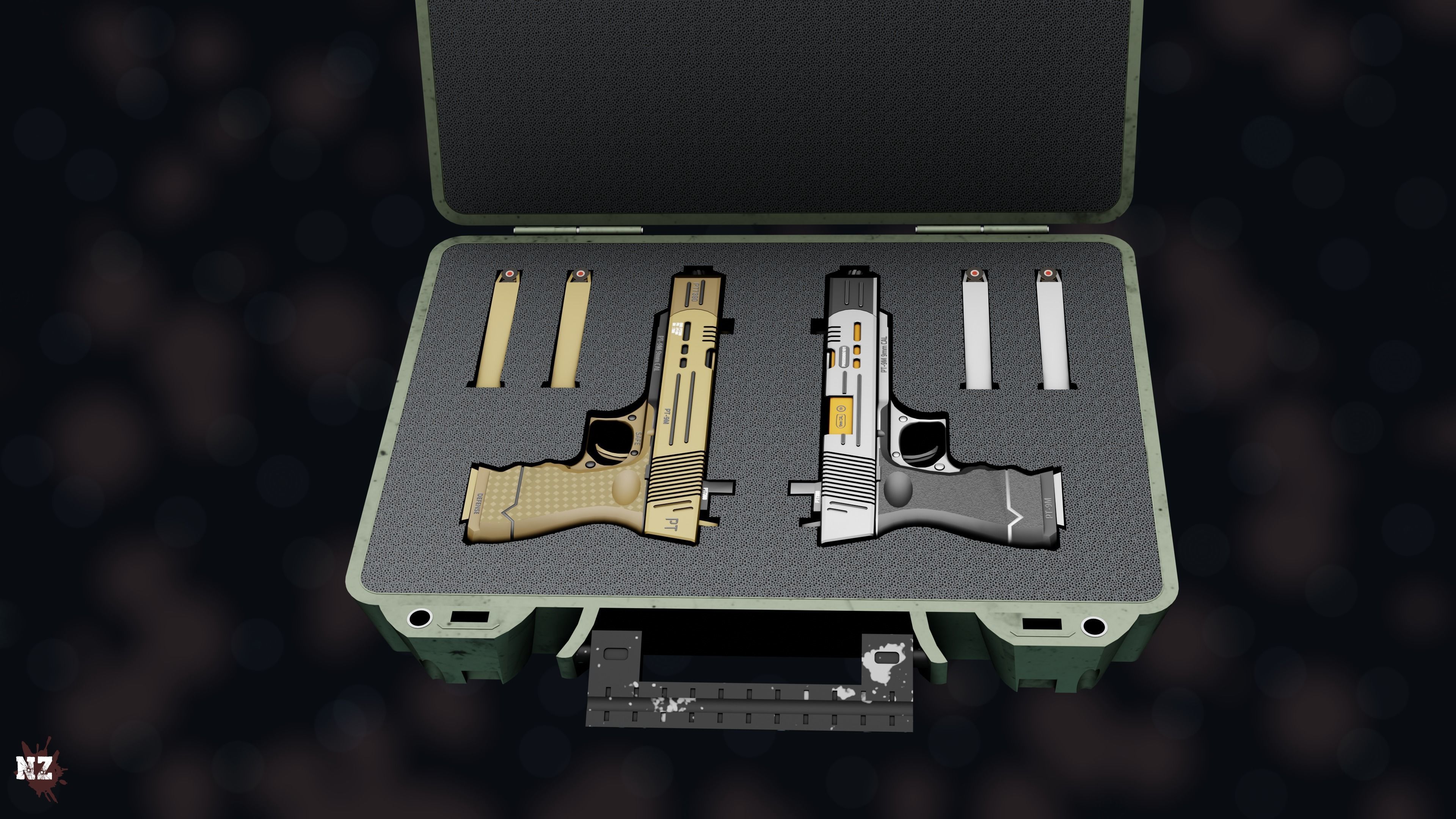 NZ PT-9M Pistol free VR / AR / low-poly 3D model | CGTrader