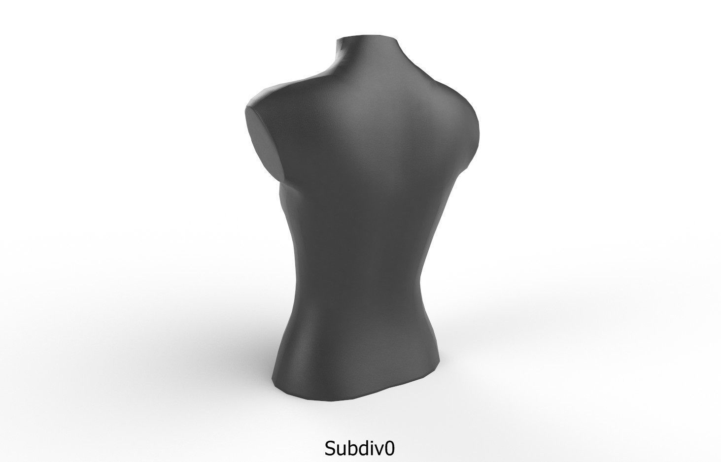 3D model Mannequin Female Torso M02 VR / AR / low-poly | CGTrader