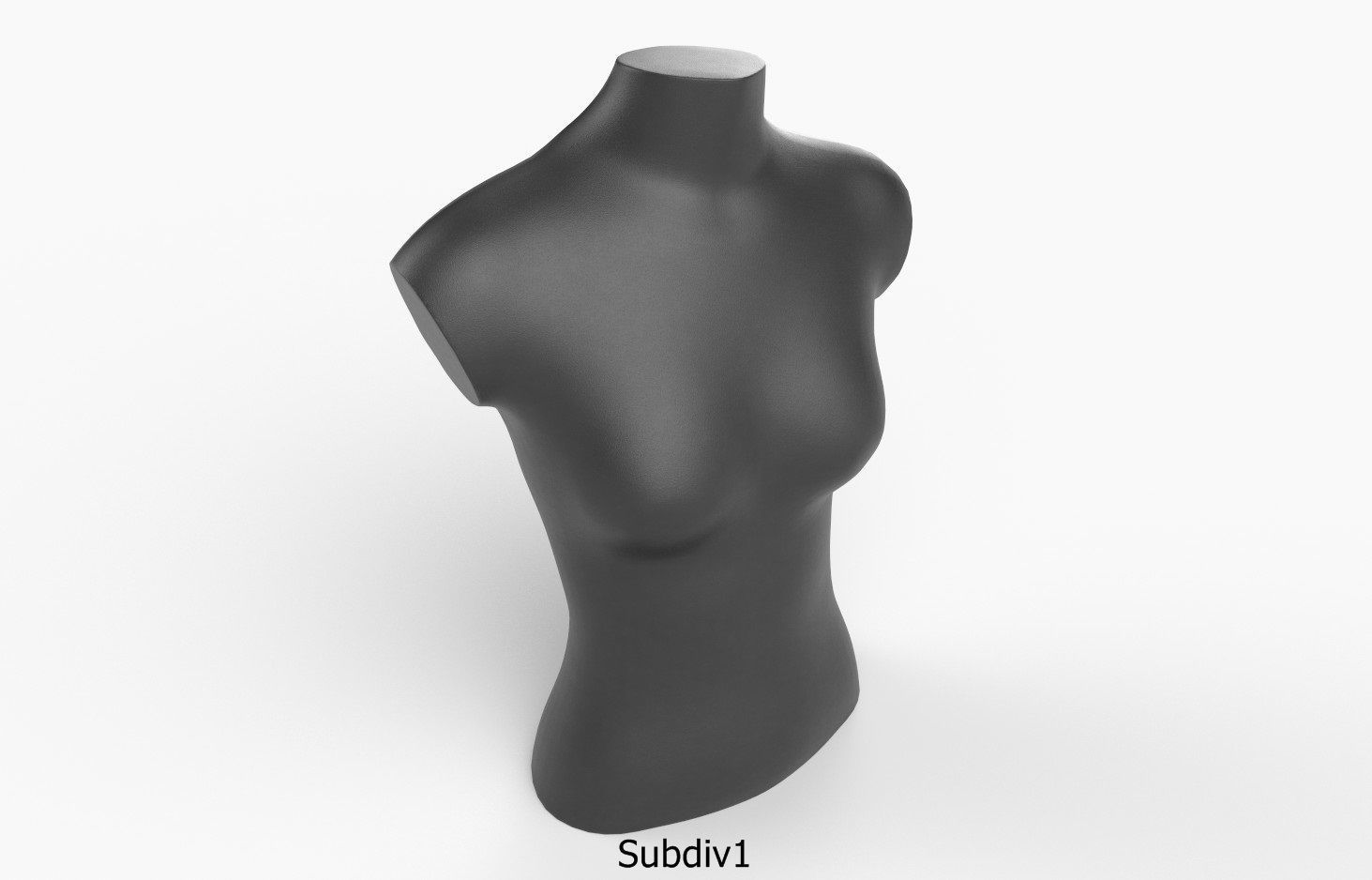 3D model Mannequin Female Torso M02 VR / AR / low-poly | CGTrader