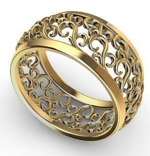 Patterned Ring 3D model Texture Texture | CGTrader