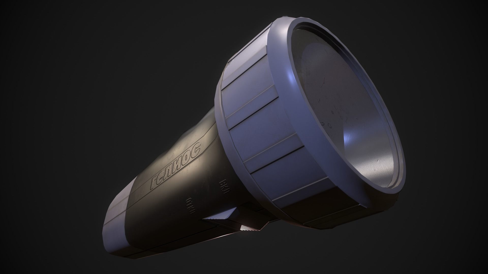 3D model Old Flashlight - PBR Game Ready Low-poly 3D model VR / AR ...