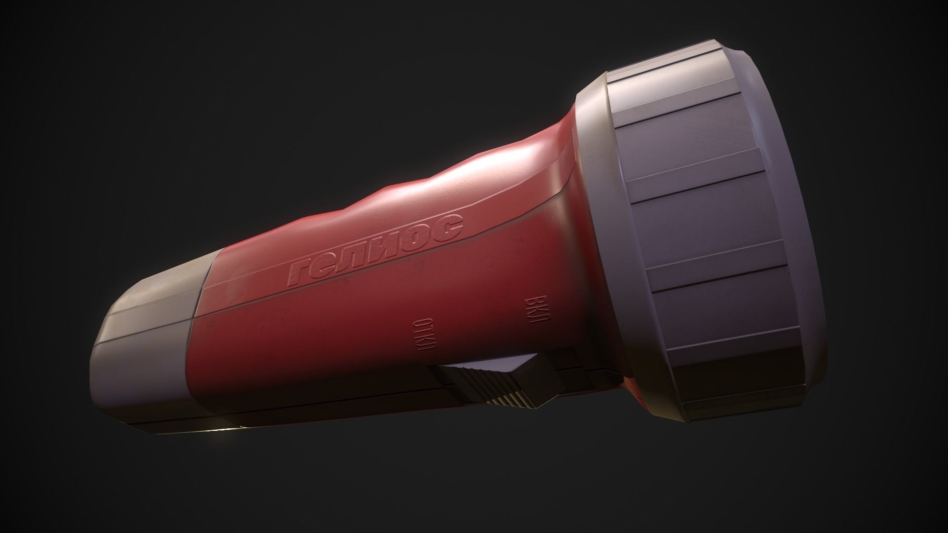 3D model Old Flashlight - PBR Game Ready Low-poly 3D model VR / AR ...