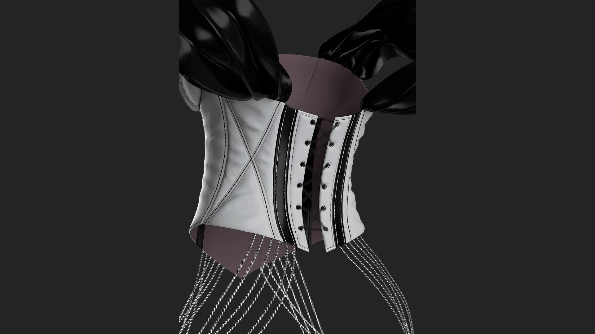 Female Corset Marvelous Designer 3D model | CGTrader