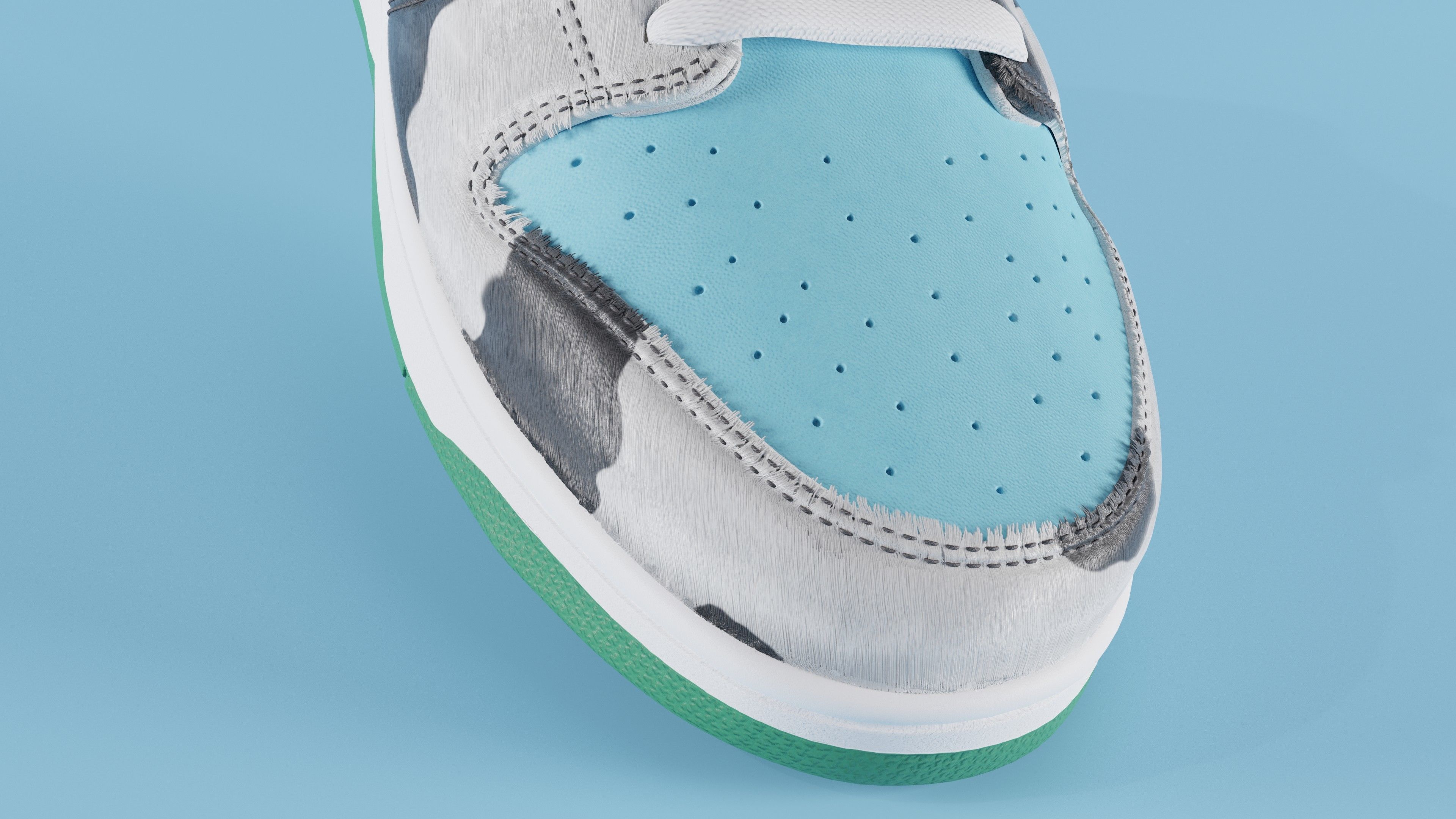 3D model Nike Dunk SB Chunky Dunky VR / AR / low-poly | CGTrader