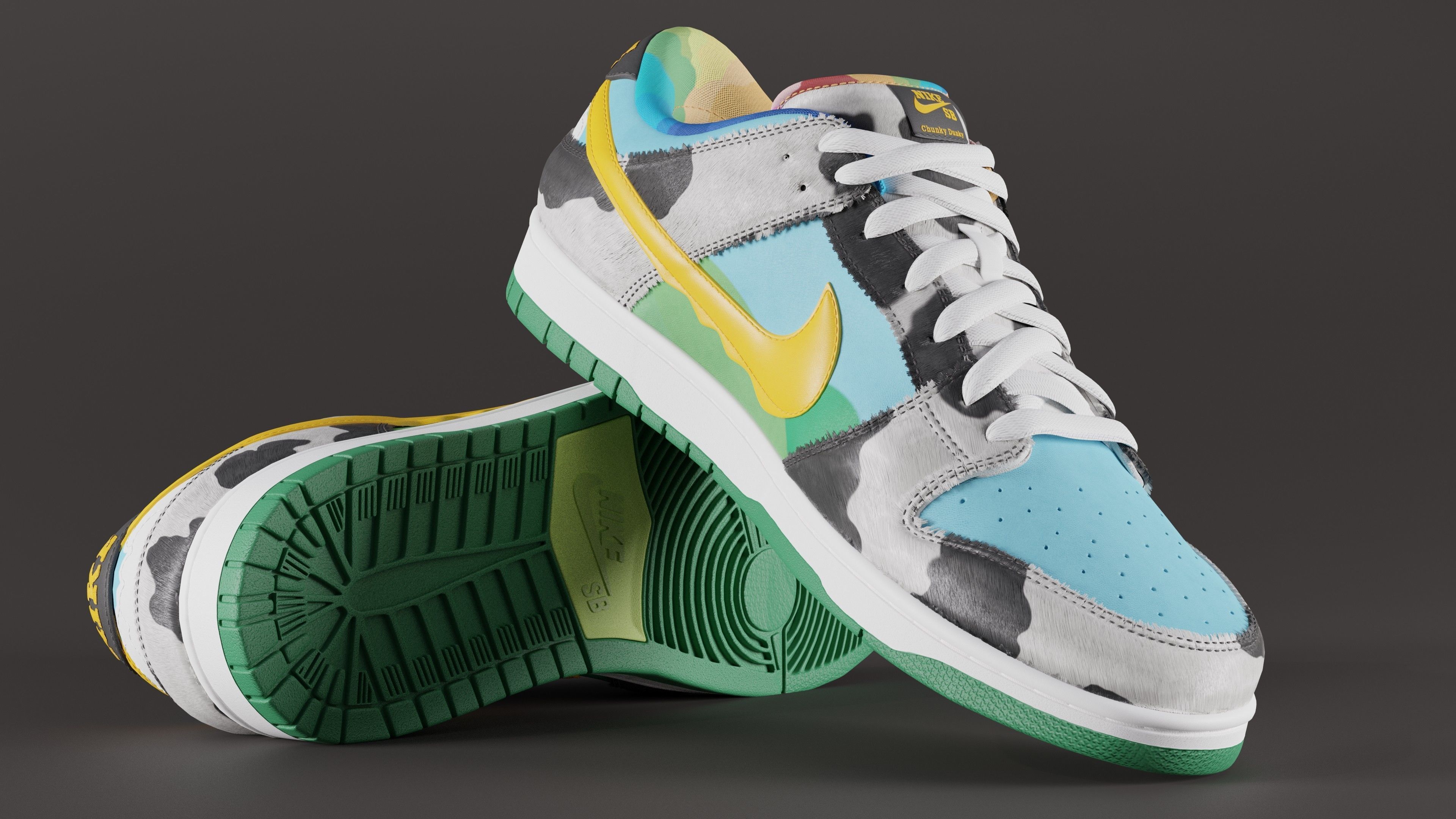 3D model Nike Dunk SB Chunky Dunky VR / AR / low-poly | CGTrader