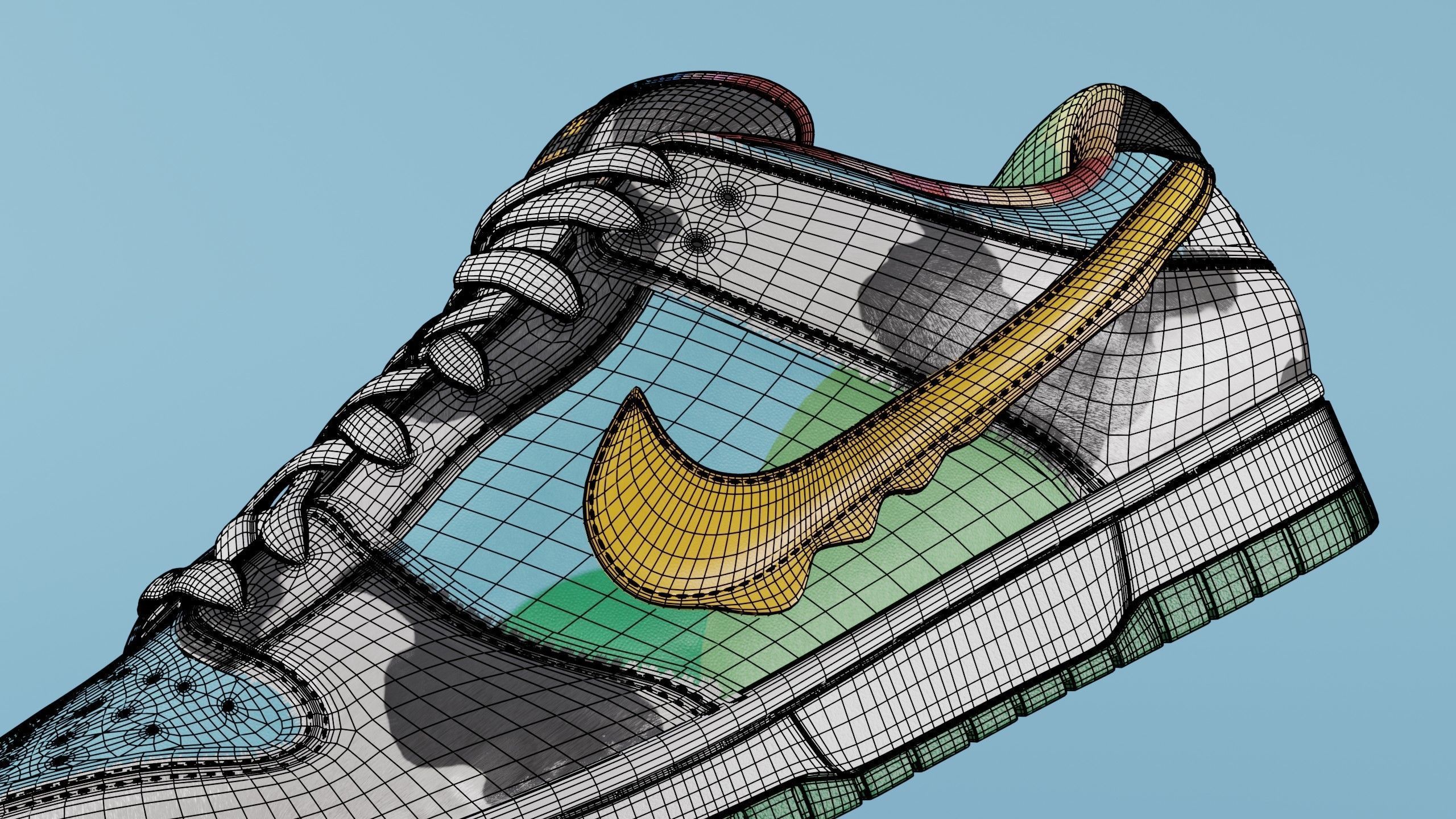 3D model Nike Dunk SB Chunky Dunky VR / AR / low-poly | CGTrader