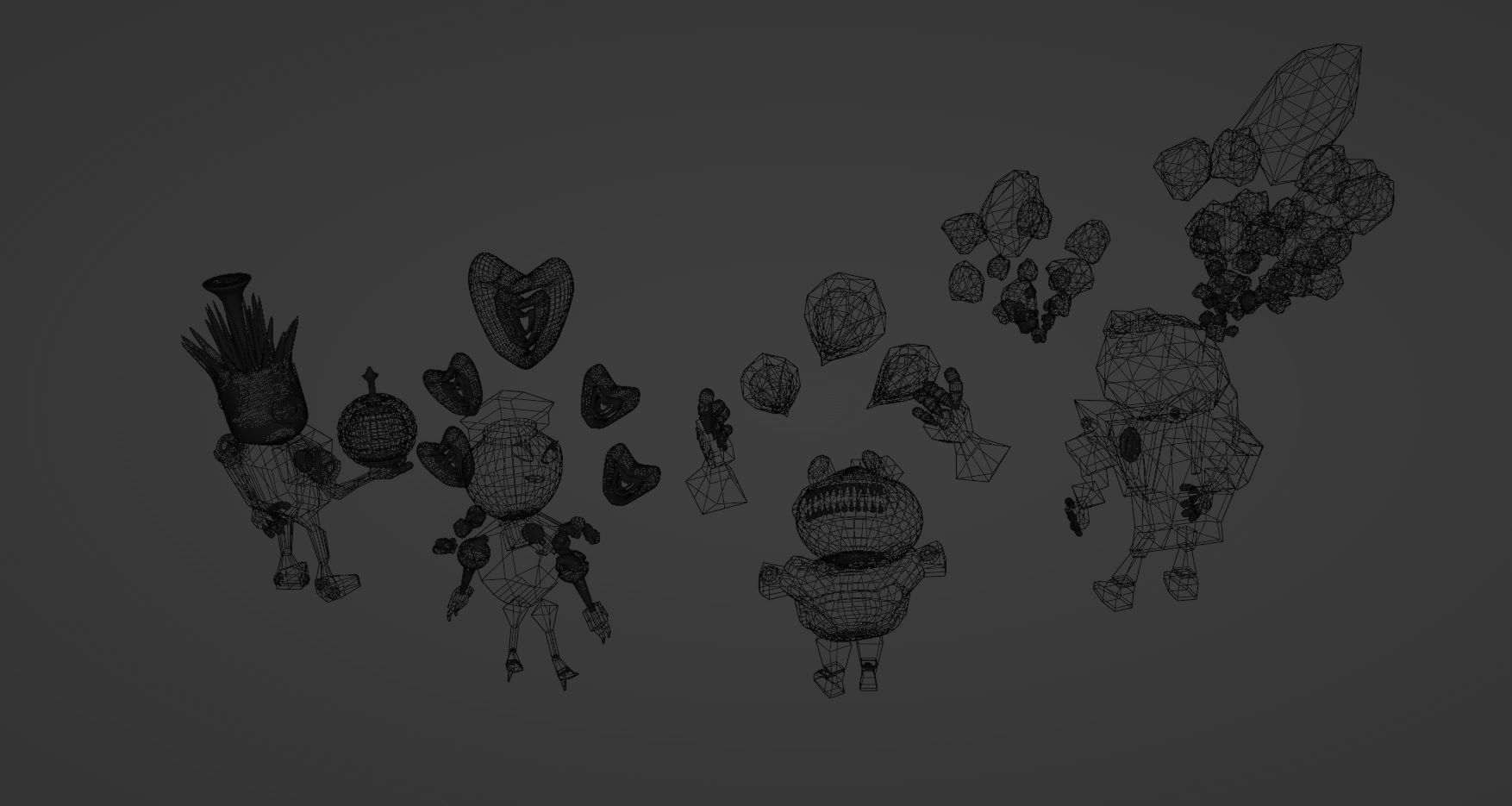 3D model Team Villains Four VR / AR / low-poly | CGTrader