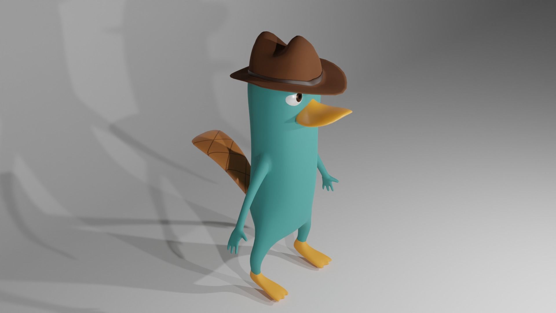 3D model Perry The Platypus VR / AR / low-poly | CGTrader