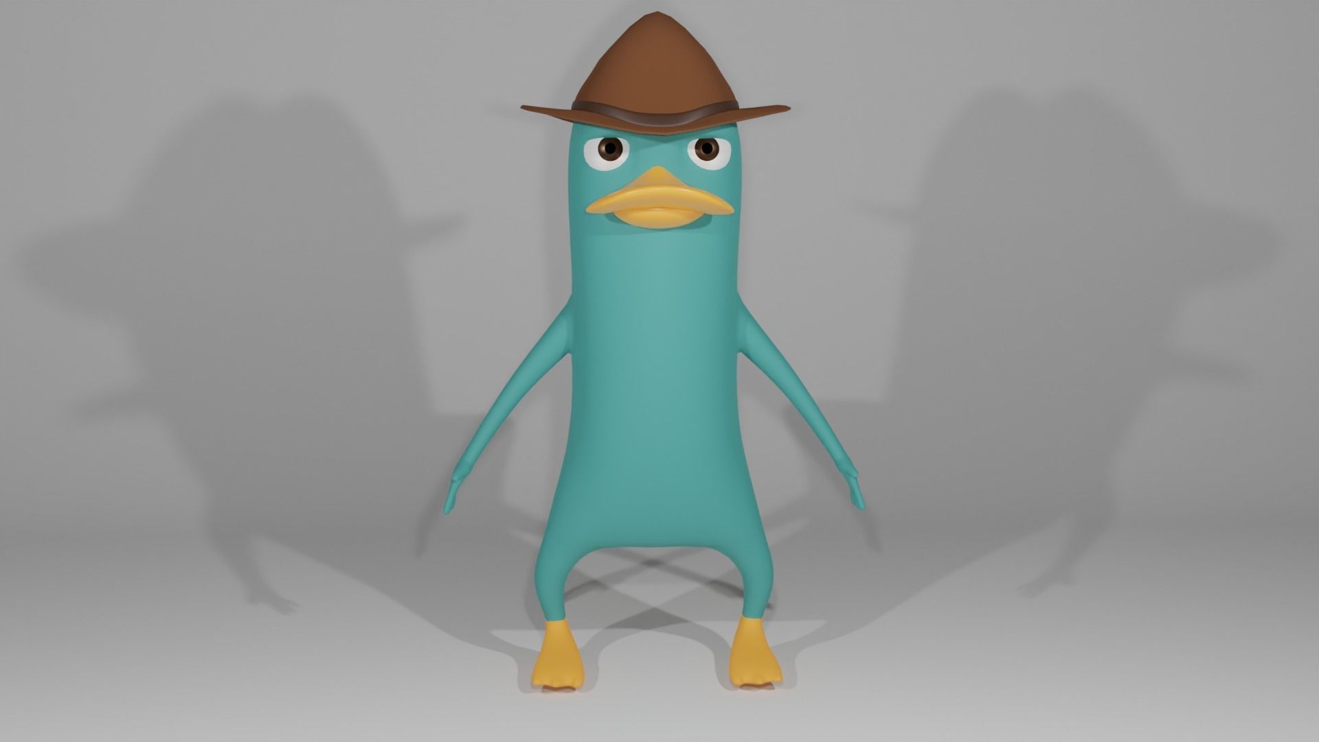3D model Perry The Platypus VR / AR / low-poly | CGTrader