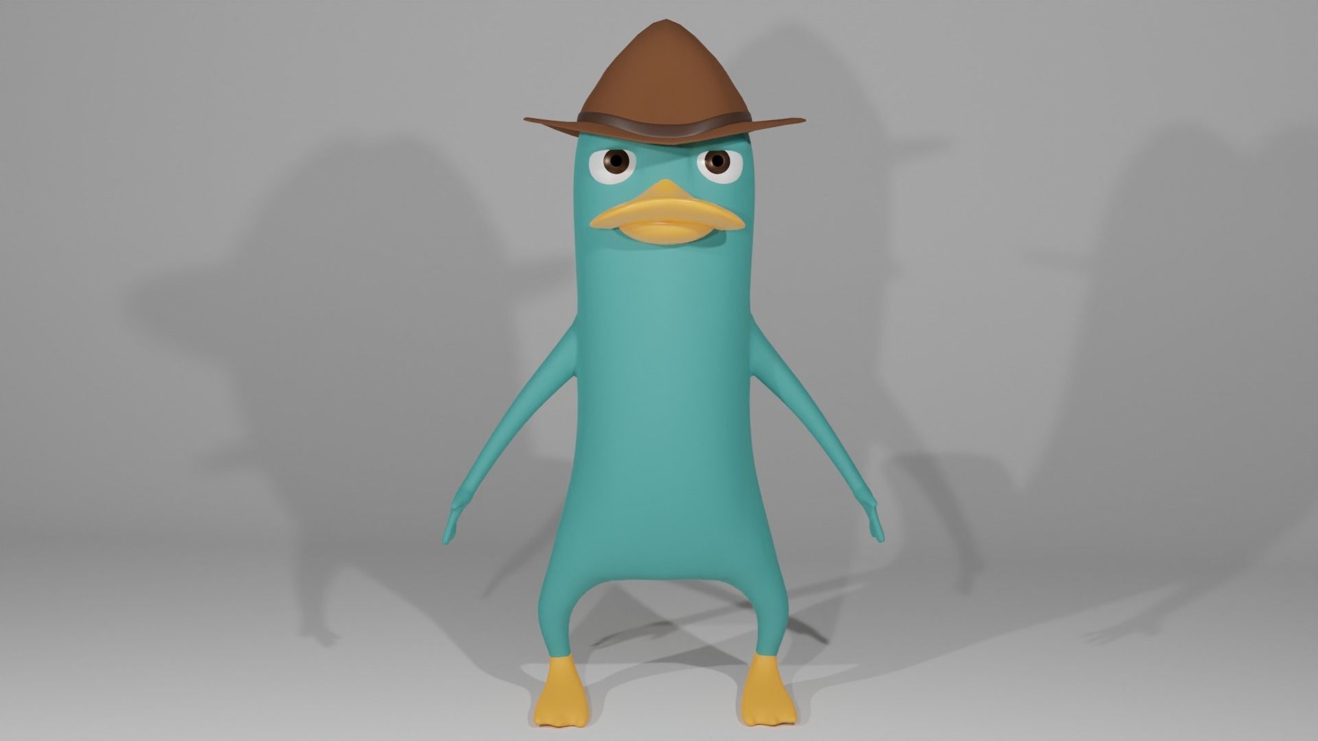 3D model Perry The Platypus VR / AR / low-poly | CGTrader