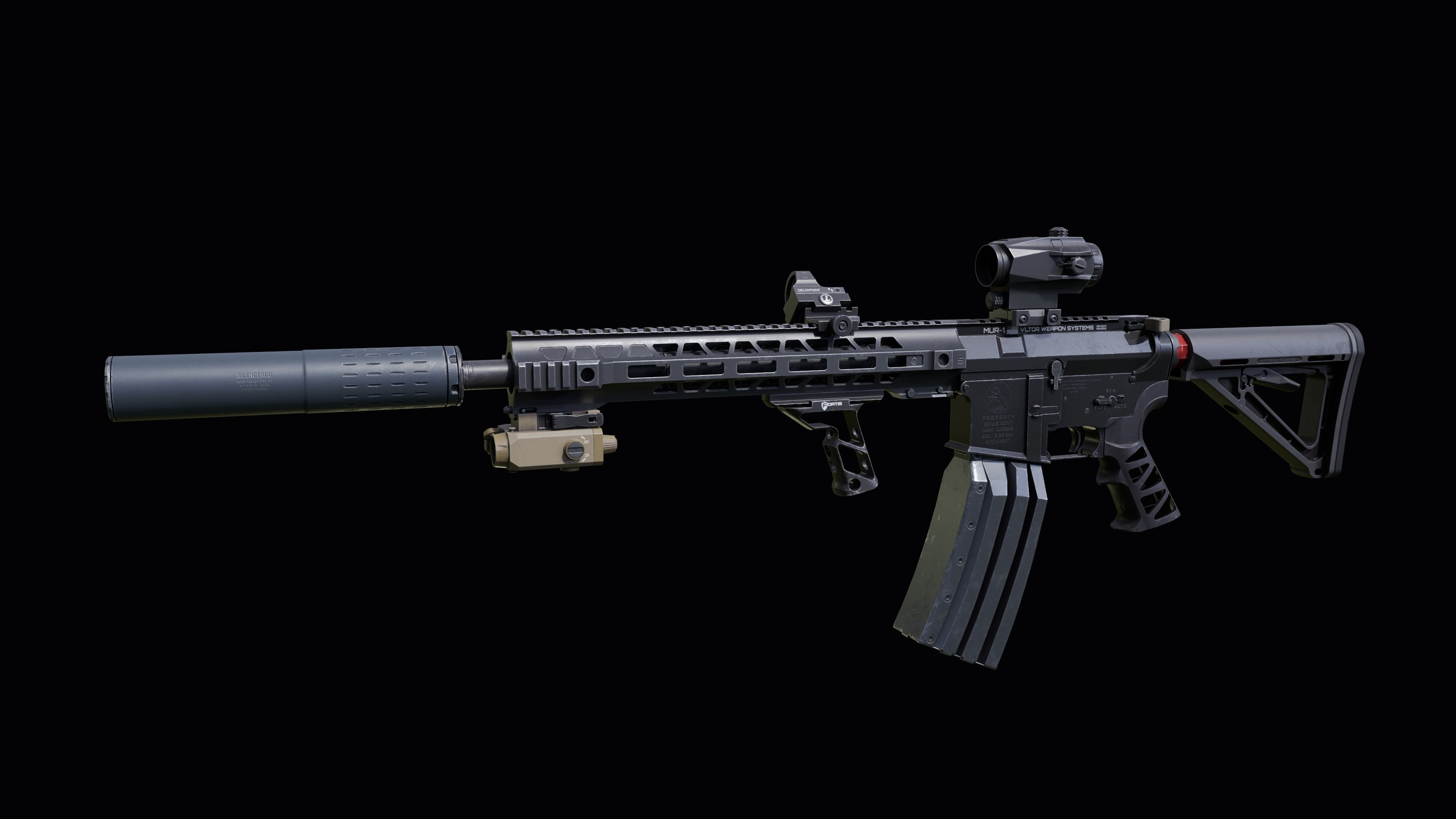 3D model Custom Colt M4A1 assault rifle VR / AR / low-poly | CGTrader