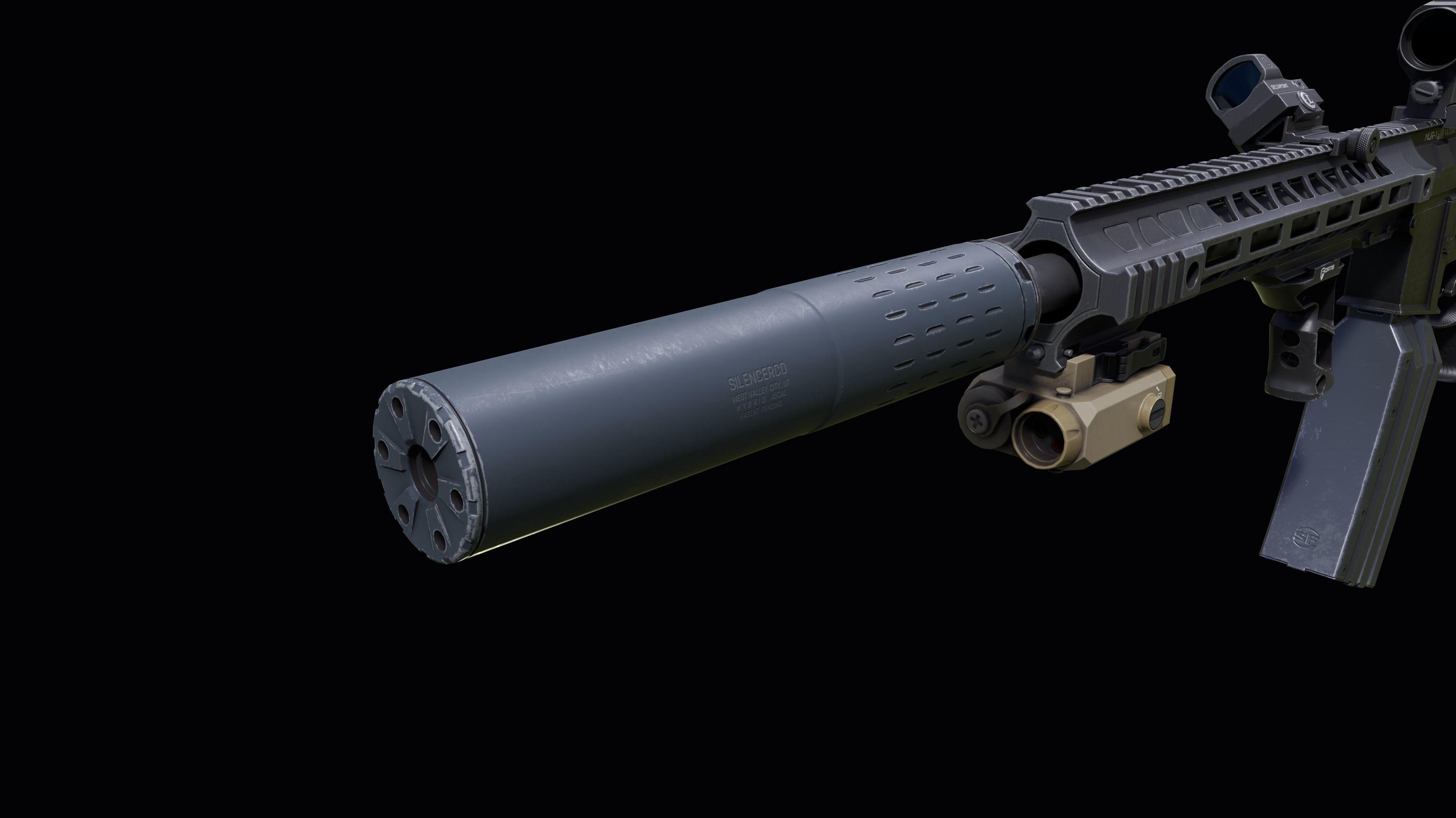 3D model Custom Colt M4A1 assault rifle VR / AR / low-poly | CGTrader