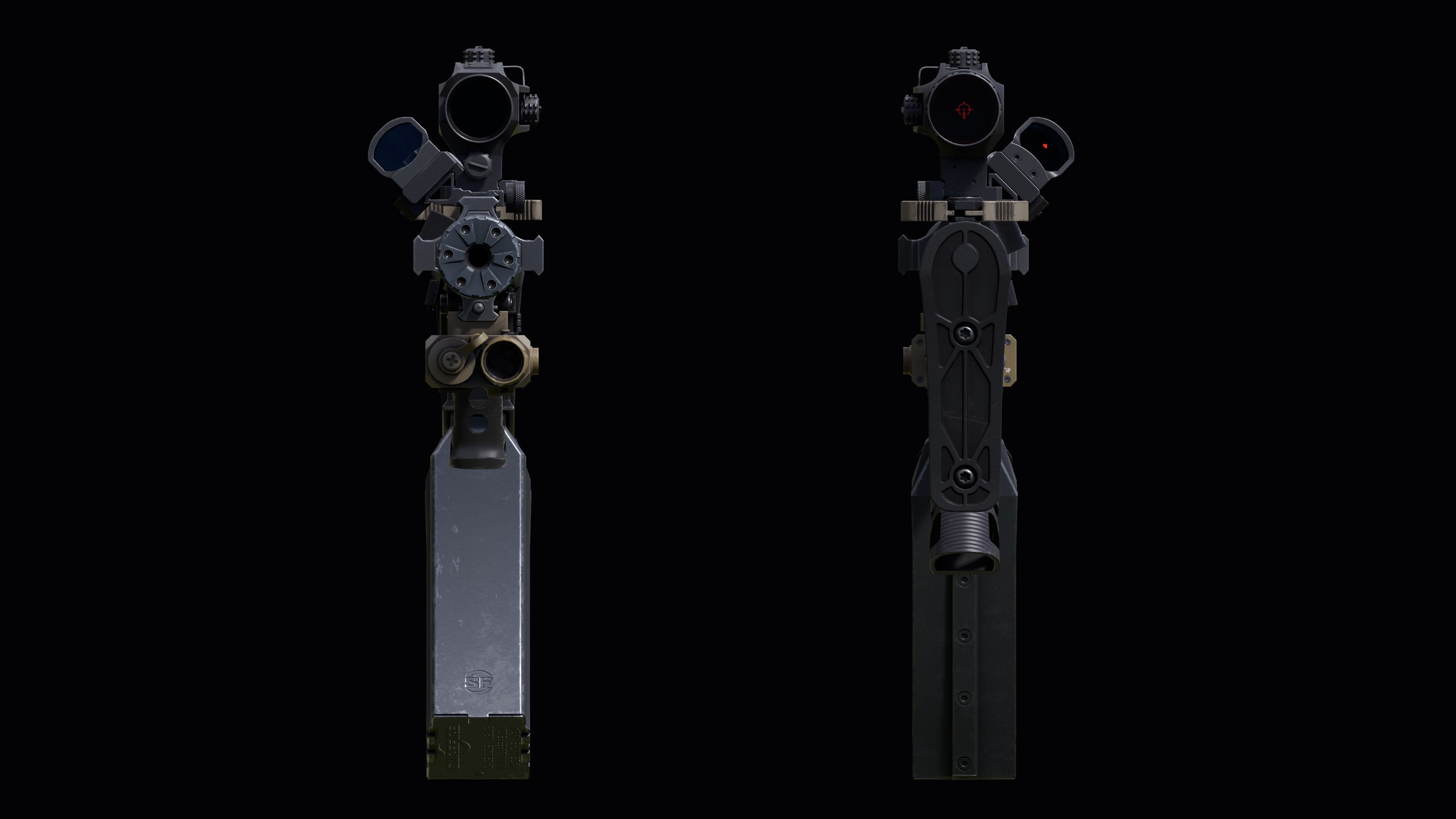 3D model Custom Colt M4A1 assault rifle VR / AR / low-poly | CGTrader