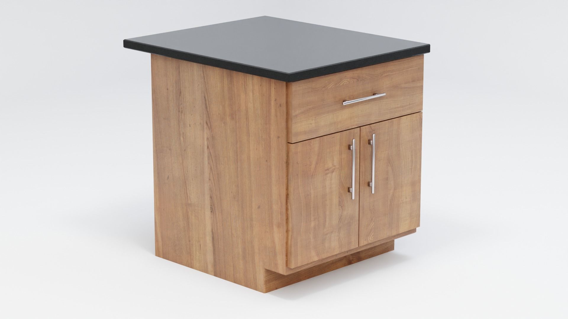 Modern Kitchen Island Counter End Piece 3D model | CGTrader