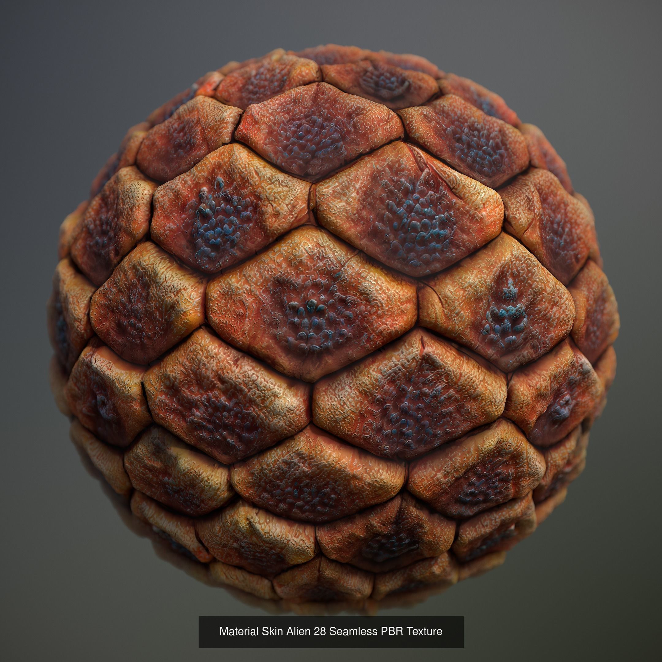 30 Materials Skin Alien Seamless PBR Bundle 1 3D Model Collection ...