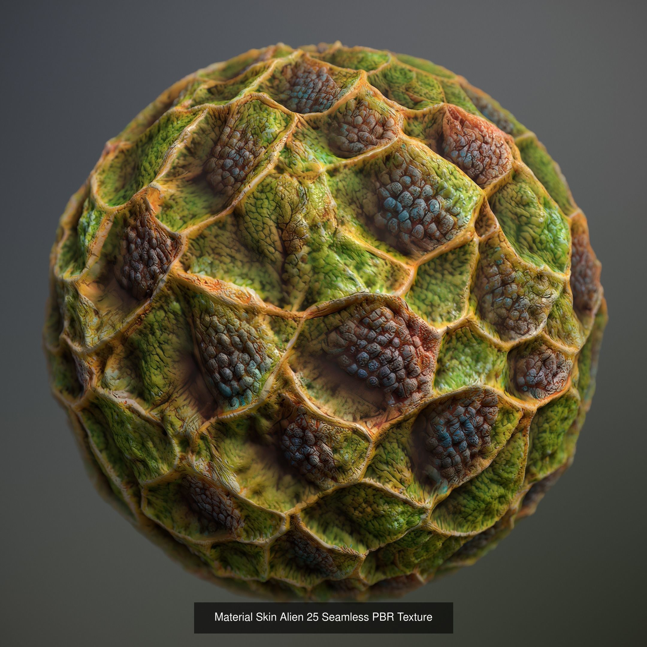 30 Materials Skin Alien Seamless PBR Bundle 1 3D Model Collection ...
