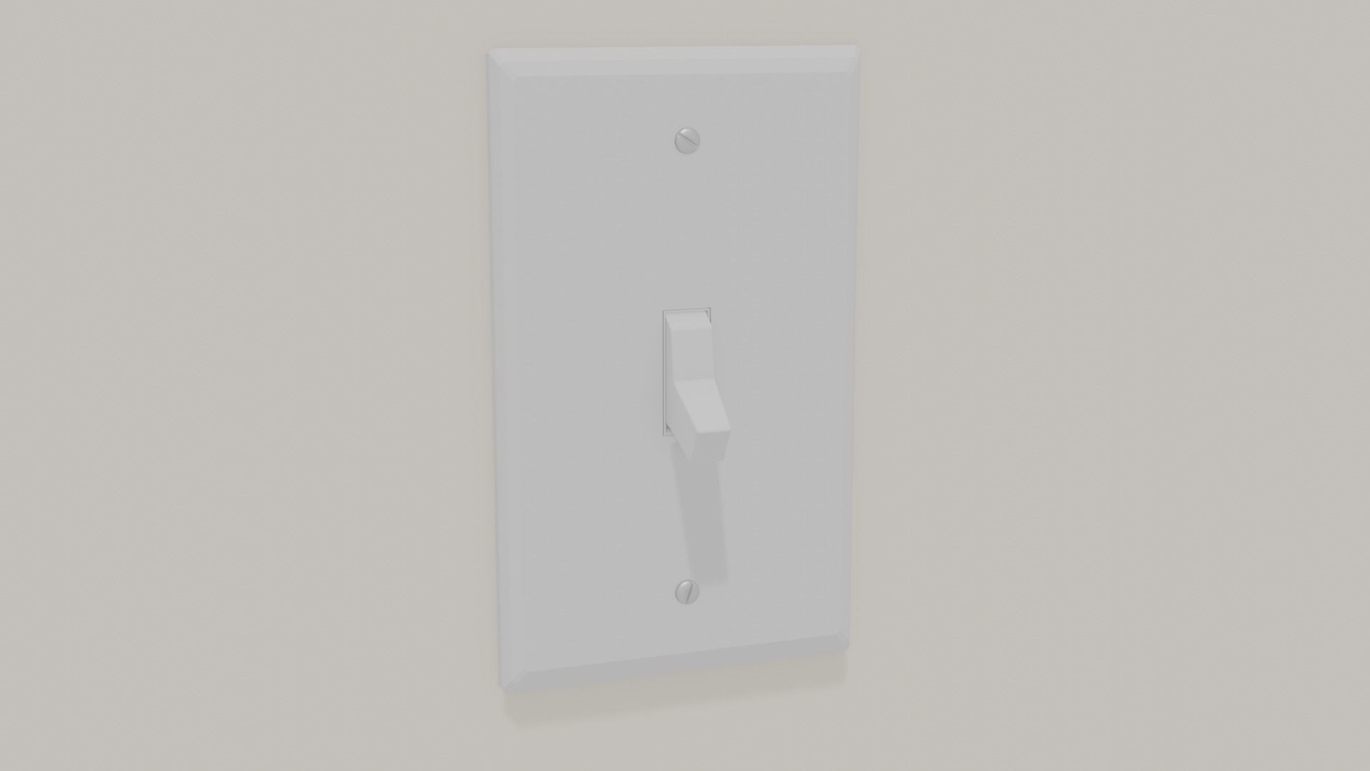 3D model Light Switch Single VR / AR / low-poly | CGTrader