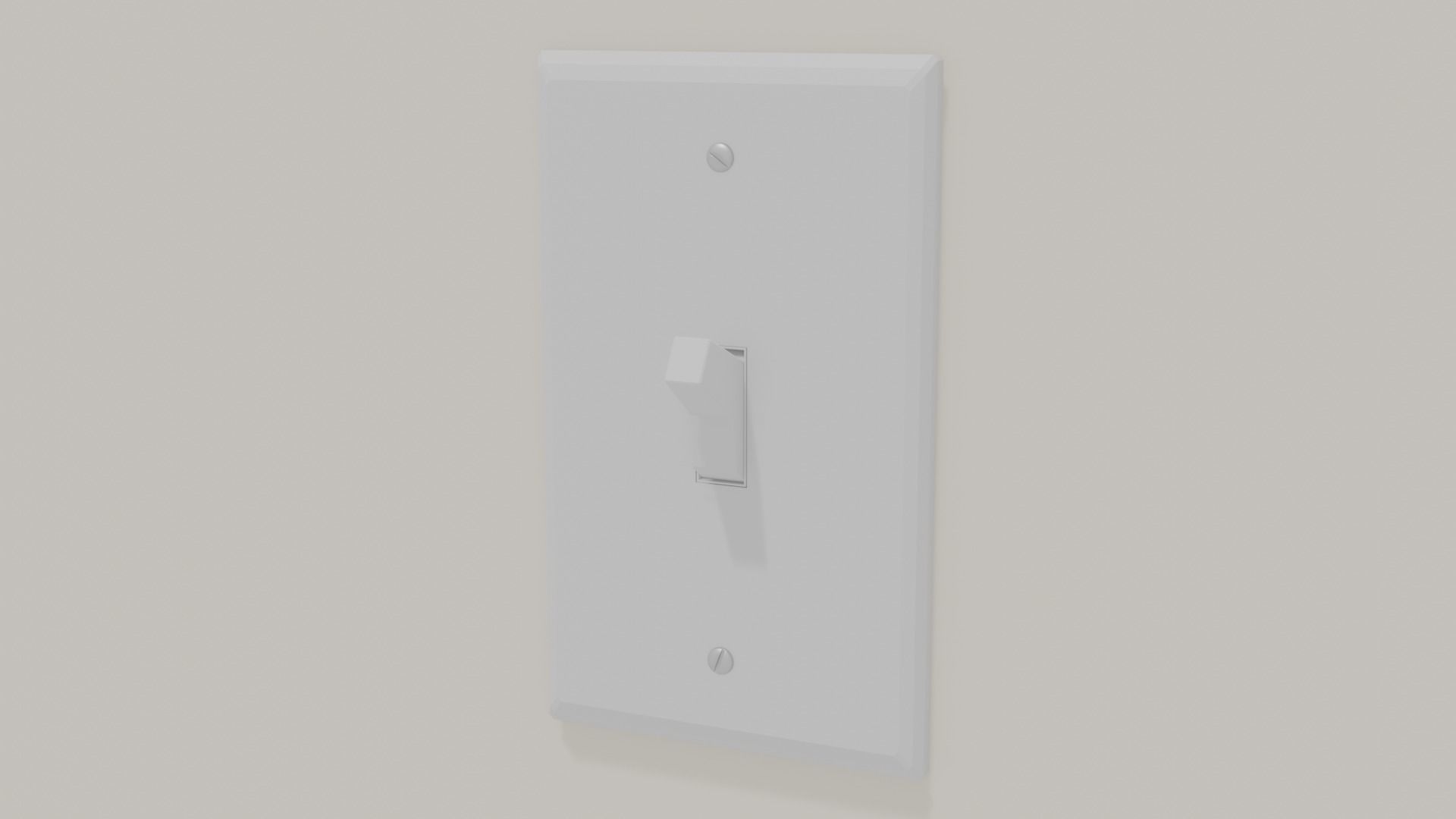 3D model Light Switch Single VR / AR / low-poly | CGTrader