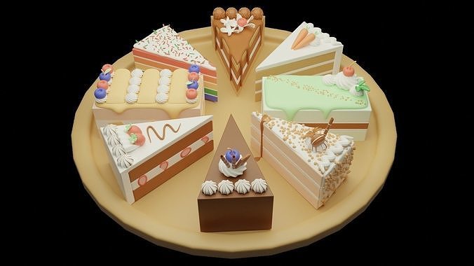 Slice Cake 3D model | CGTrader