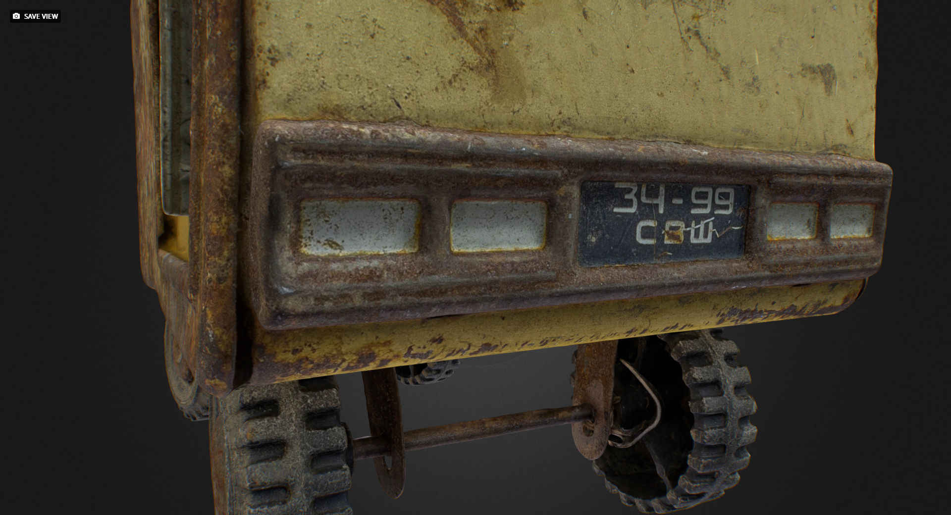 Old USSR Soviet Metal Toy Car URAL BREAD 3D model | CGTrader