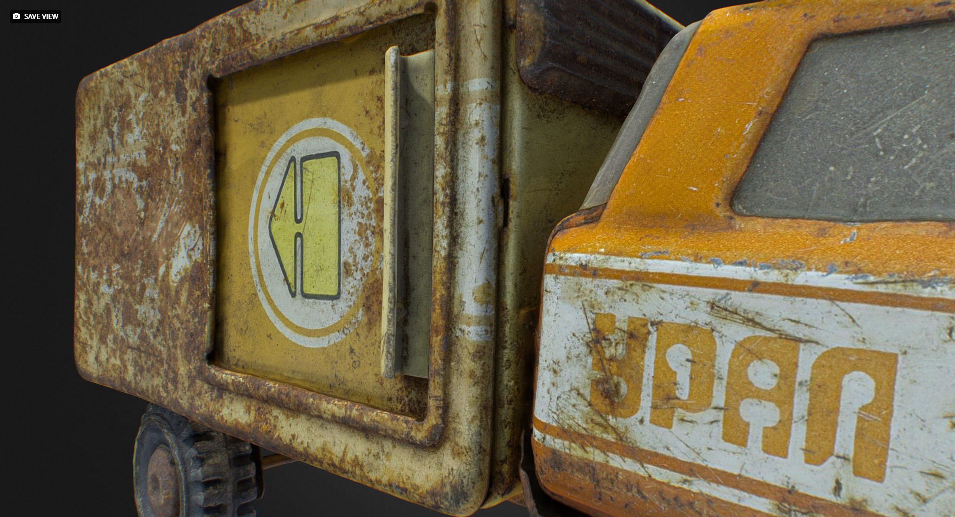 Old USSR Soviet Metal Toy Car URAL BREAD 3D model | CGTrader