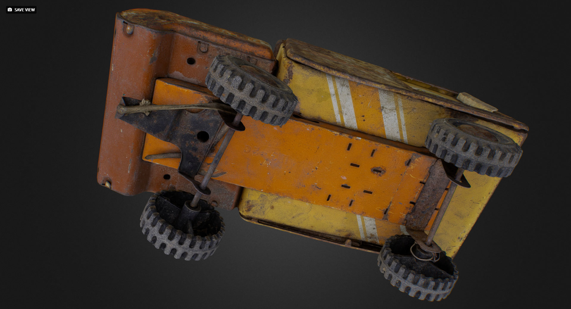 Old USSR Soviet Metal Toy Car URAL BREAD 3D model | CGTrader