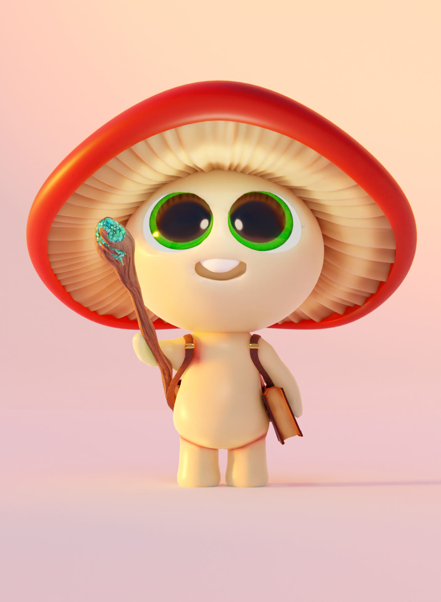 3D model Mushroom Wizard VR / AR / low-poly | CGTrader