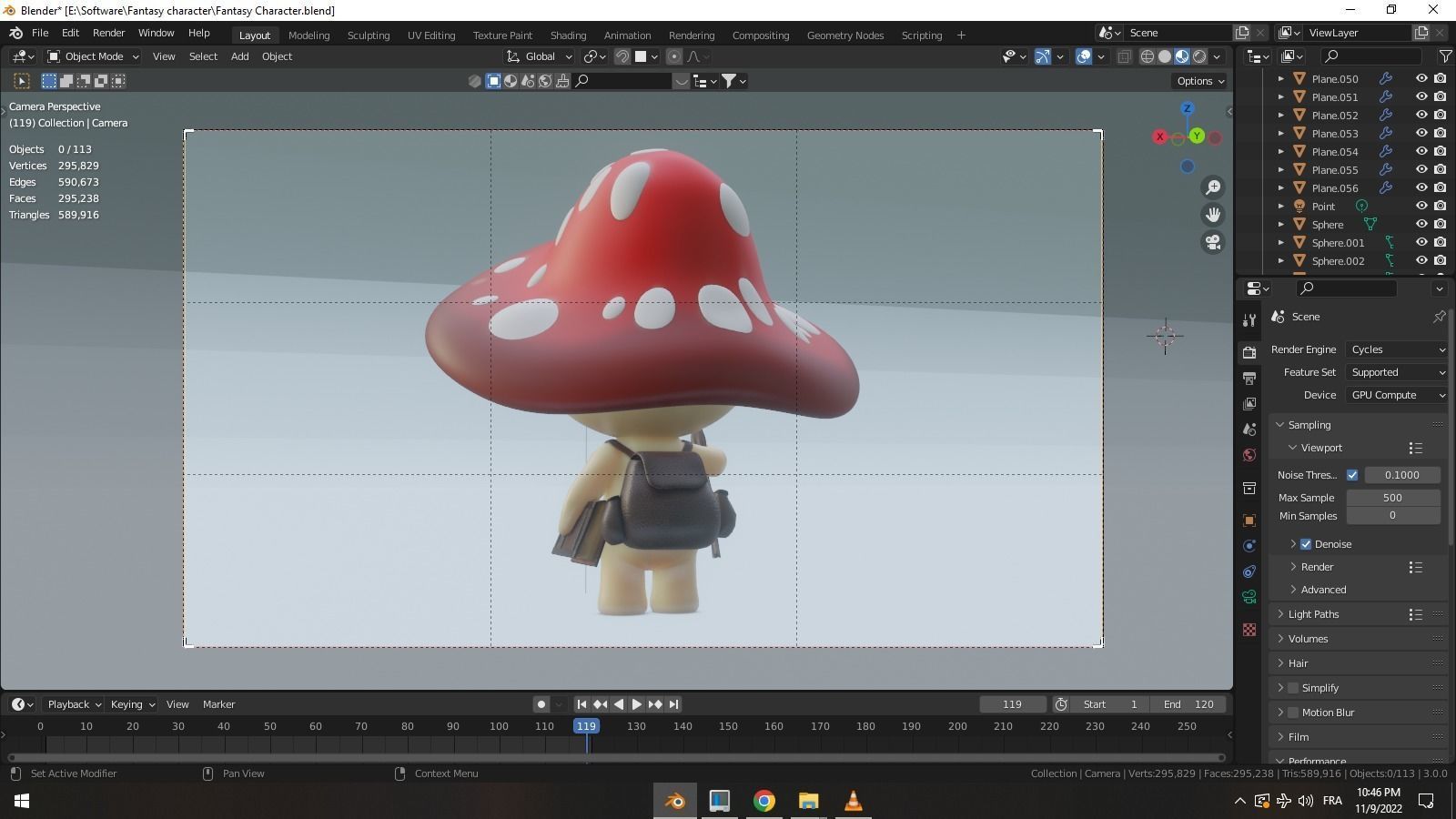 3D model Mushroom Wizard VR / AR / low-poly | CGTrader