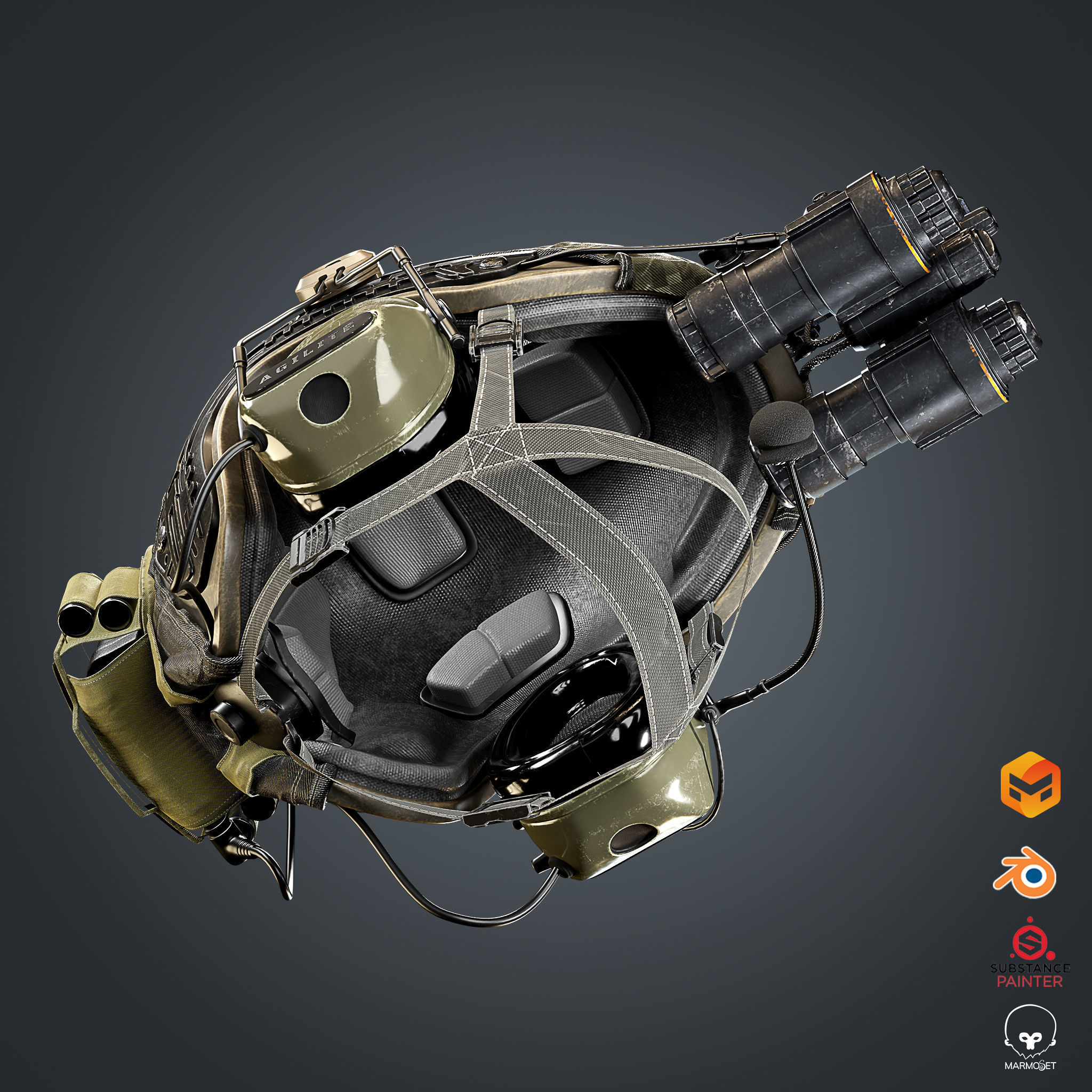 Military Ops-Core Helmet 3D model | CGTrader