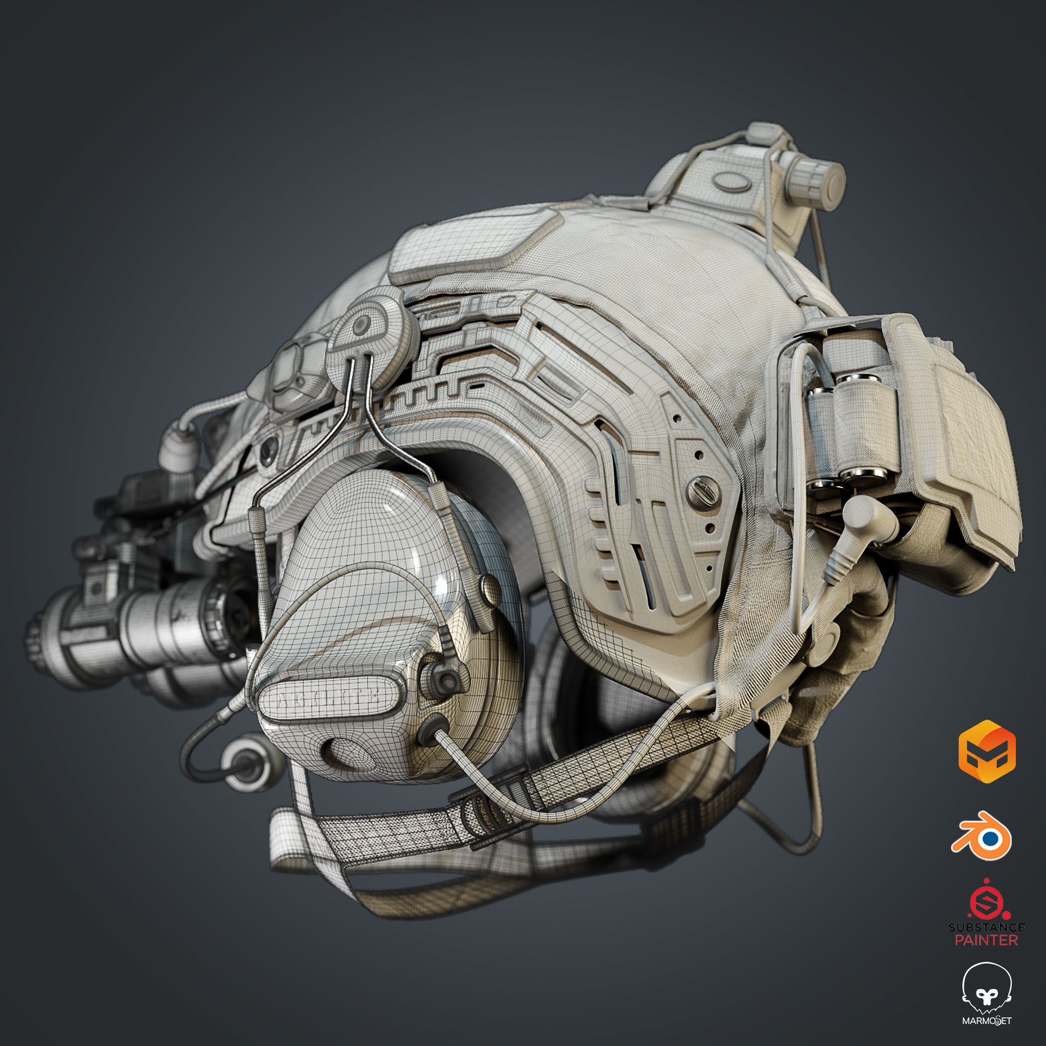 Military Ops-Core Helmet 3D model | CGTrader