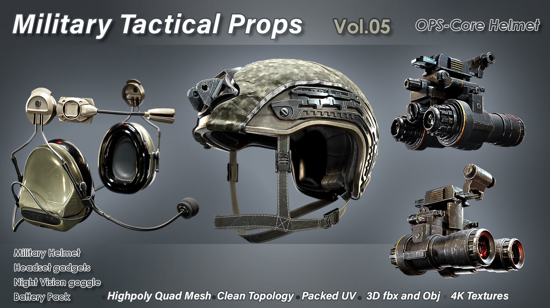 Military Ops-Core Helmet 3D model | CGTrader