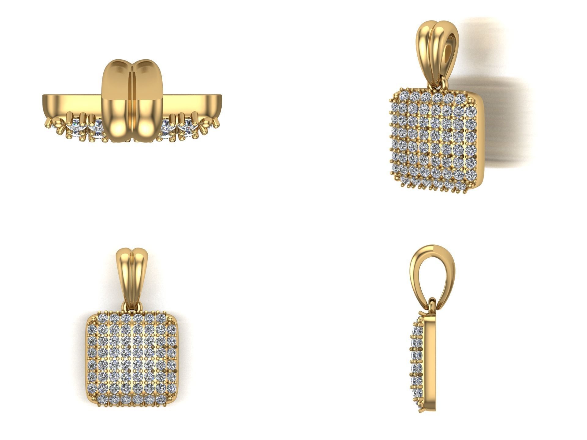 Pendant bi10 3D model 3D printable | CGTrader