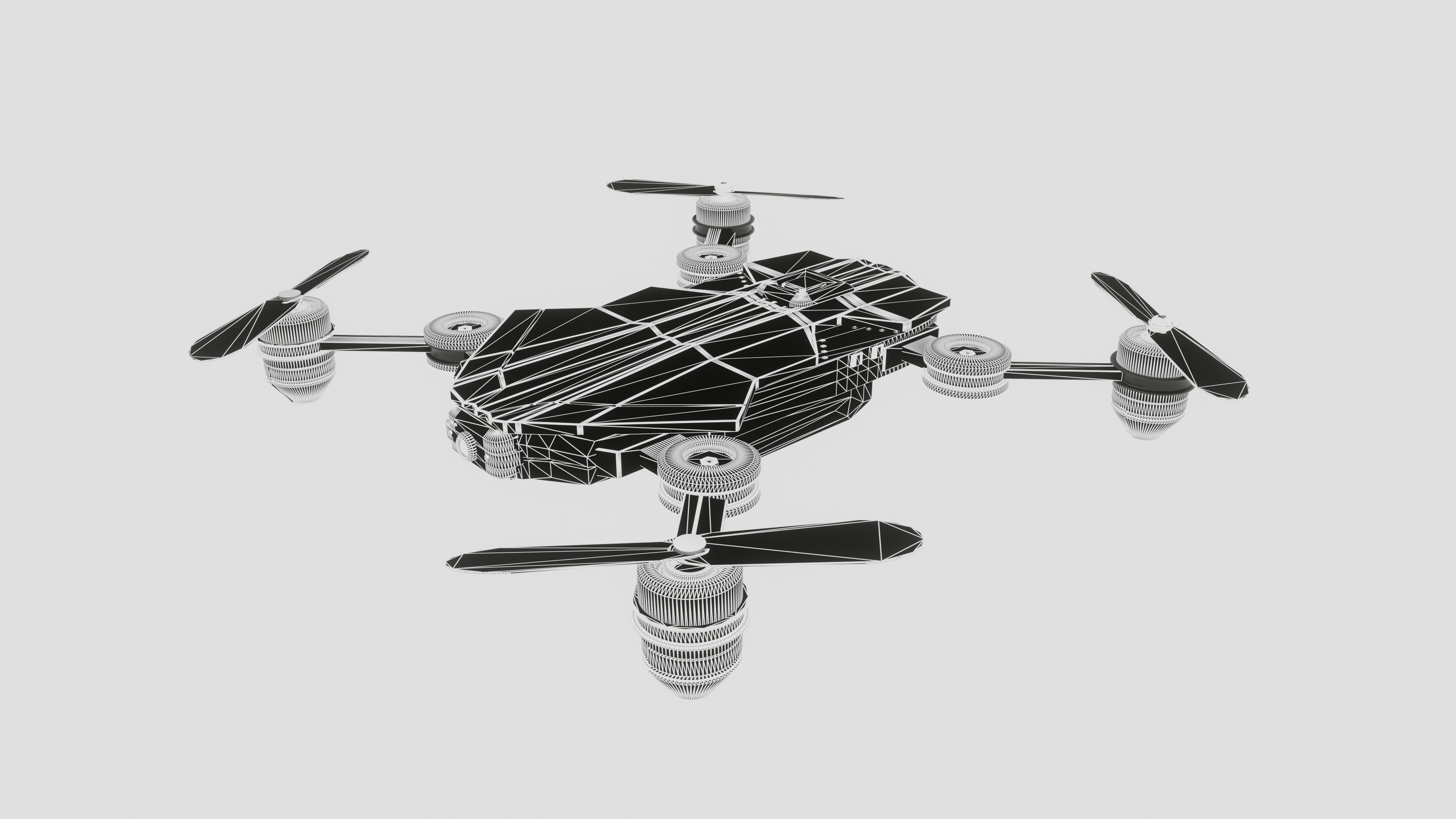 Drone Quadrocopter 3D model | CGTrader